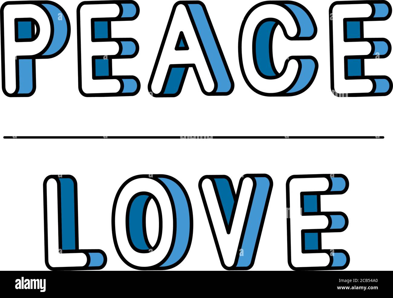 Peace text effect Stock Vector Images - Alamy