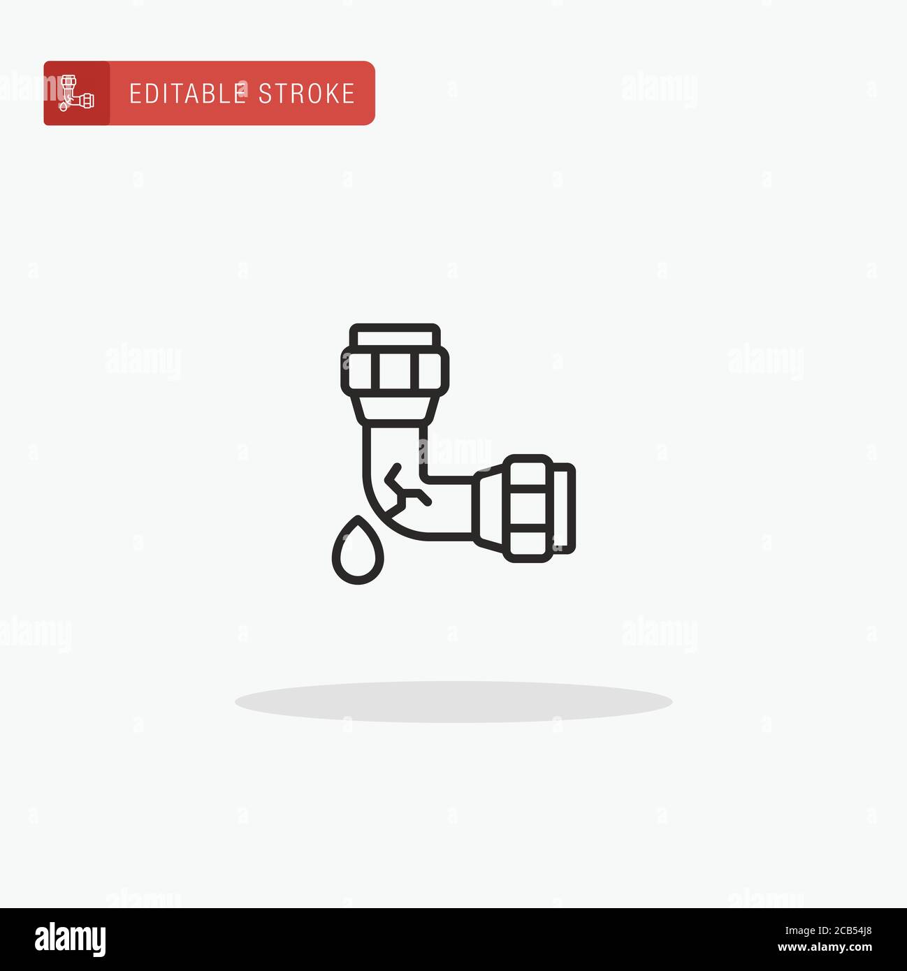 Leaking icon vector. Leaking icon for presentation Stock Vector Image ...