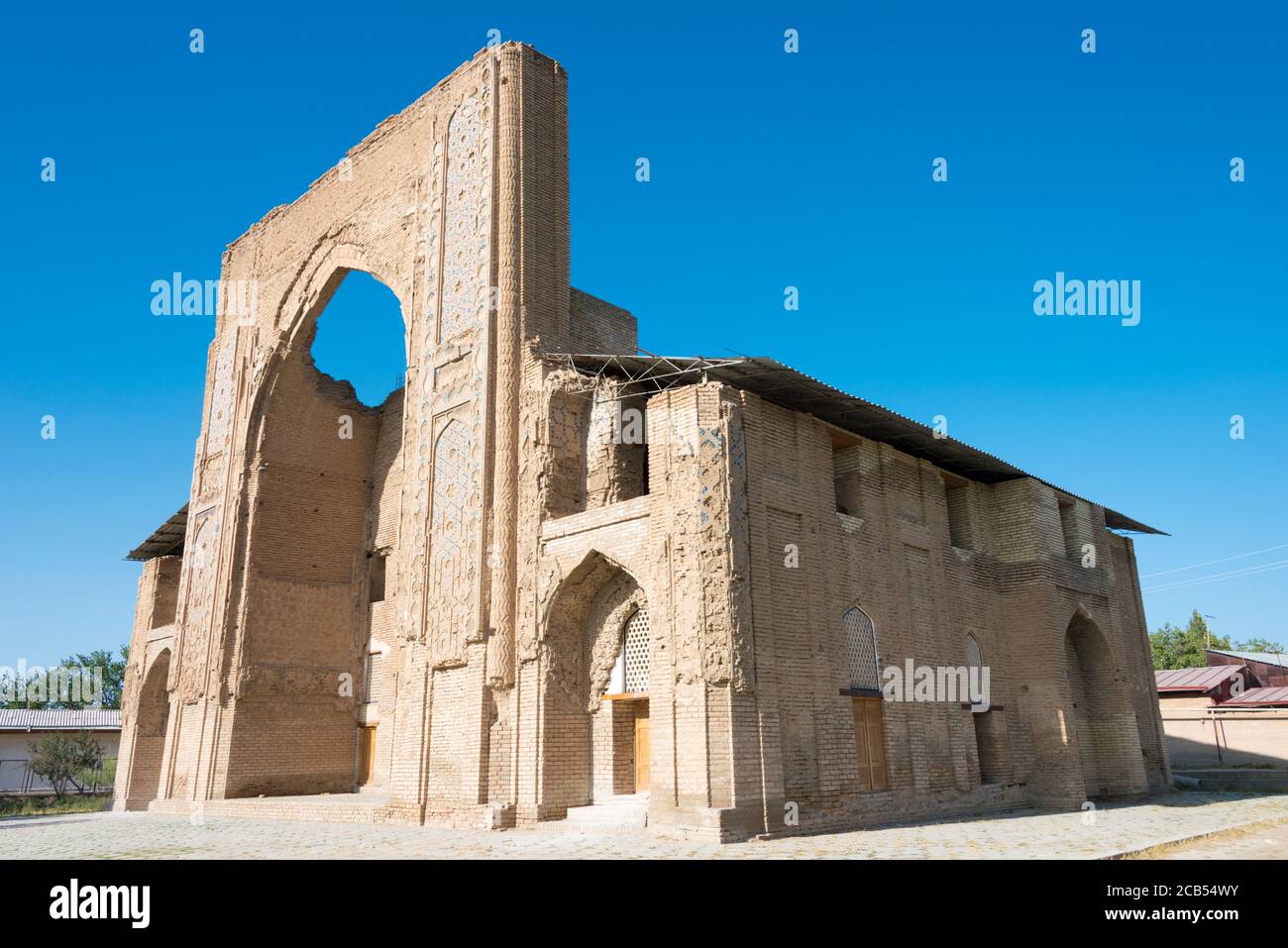 Ishratkhana Mausoleum in Samarkand, Uzbekistan. It is part of the ...