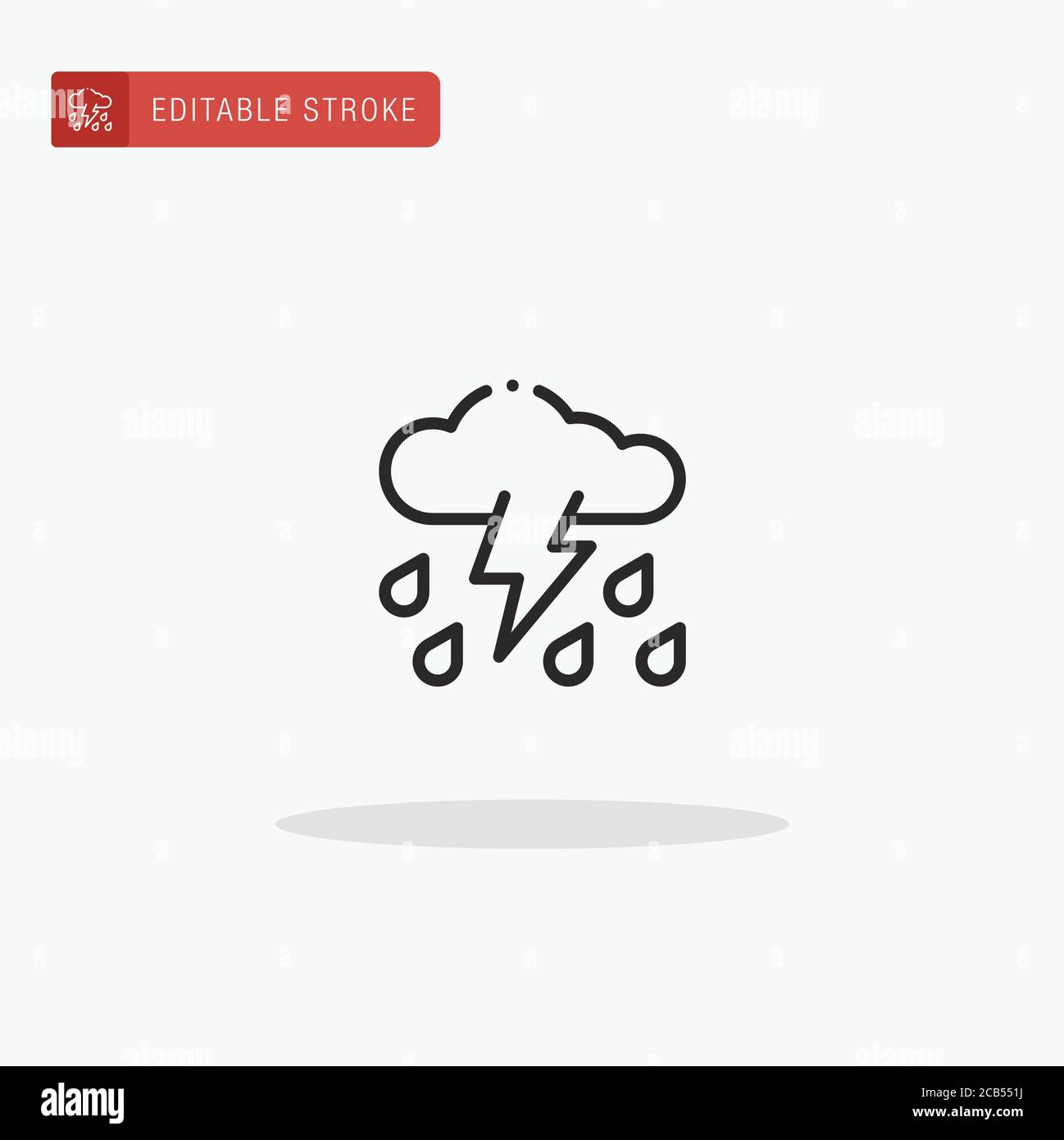 Storm icon vector. Storm icon for presentation Stock Vector Image & Art ...