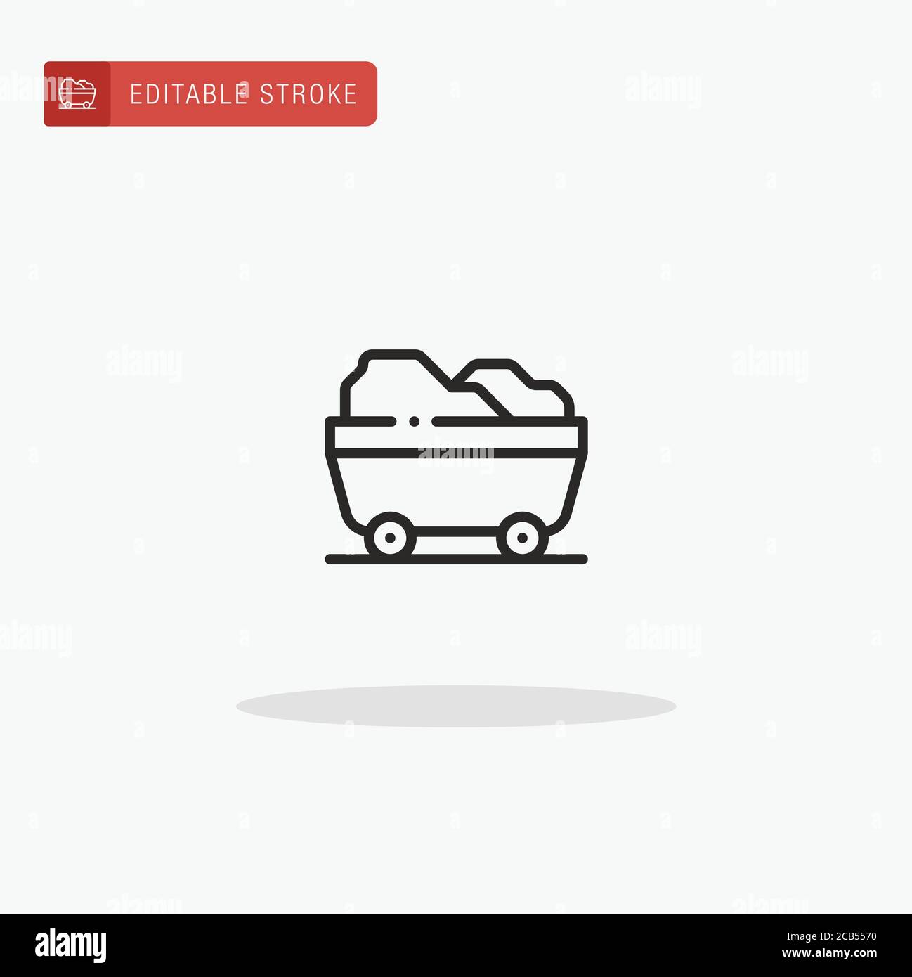 Mining Cart icon vector. Mining Cart icon for presentation Stock Vector ...