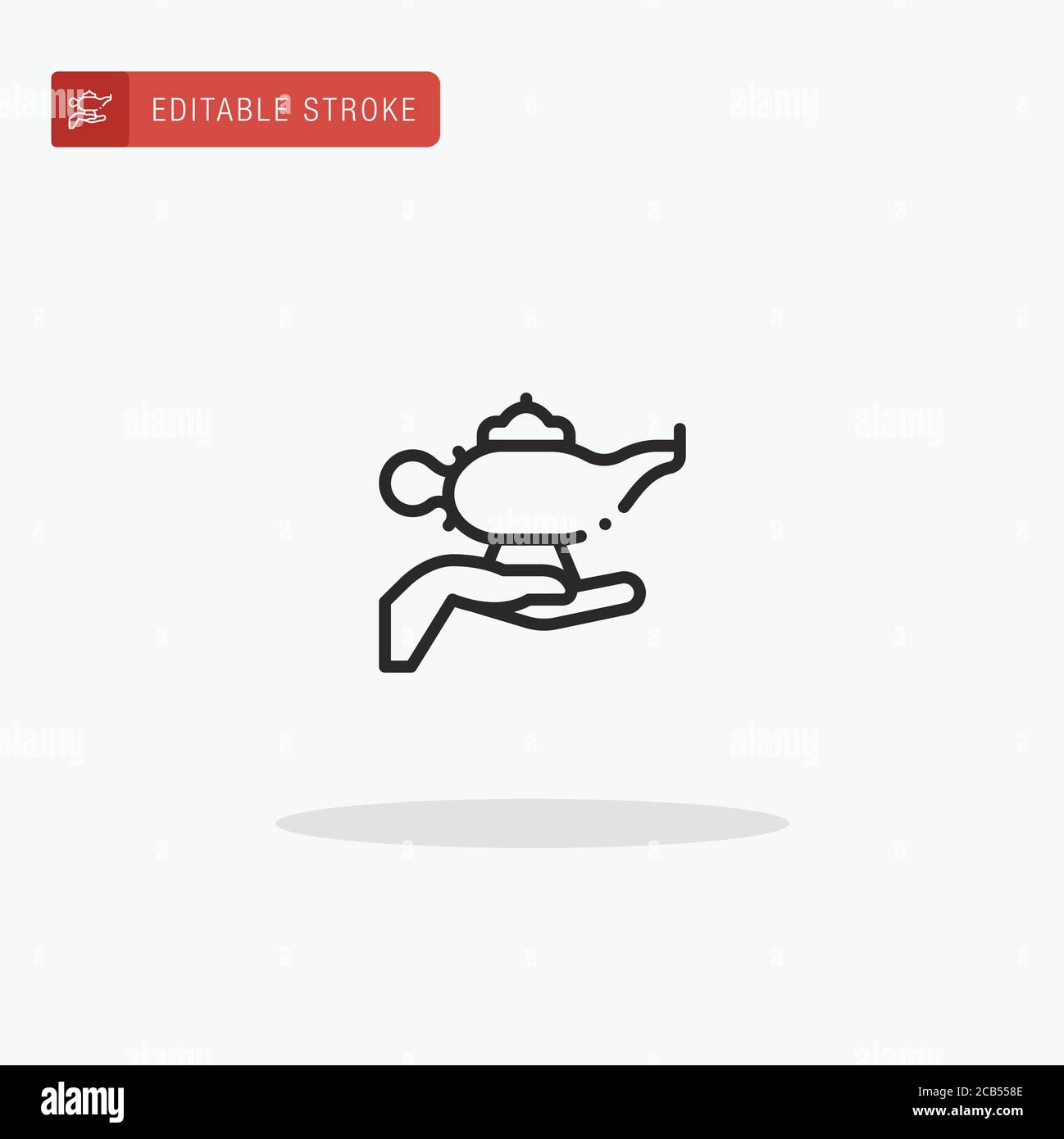 Magic Lamp icon vector. Magic Lamp icon for presentation Stock Vector ...