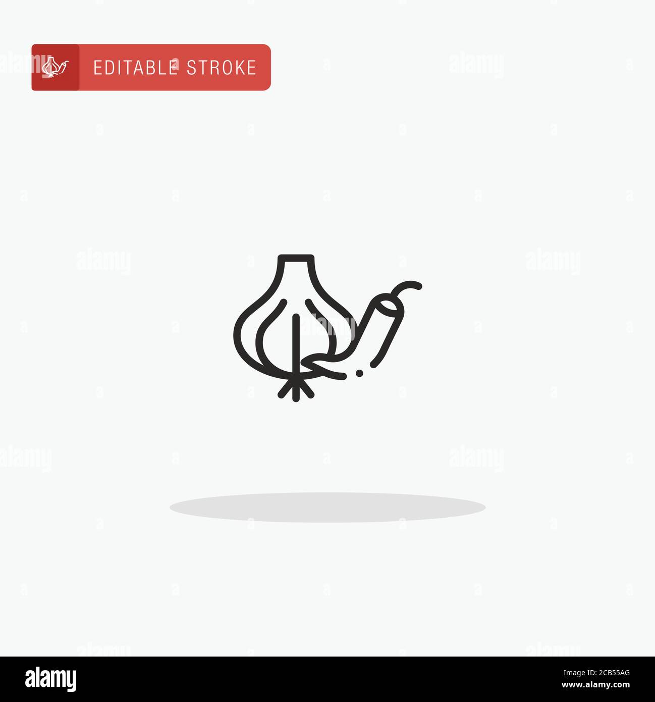 Garlic icon vector. Garlic icon for presentation Stock Vector Image ...