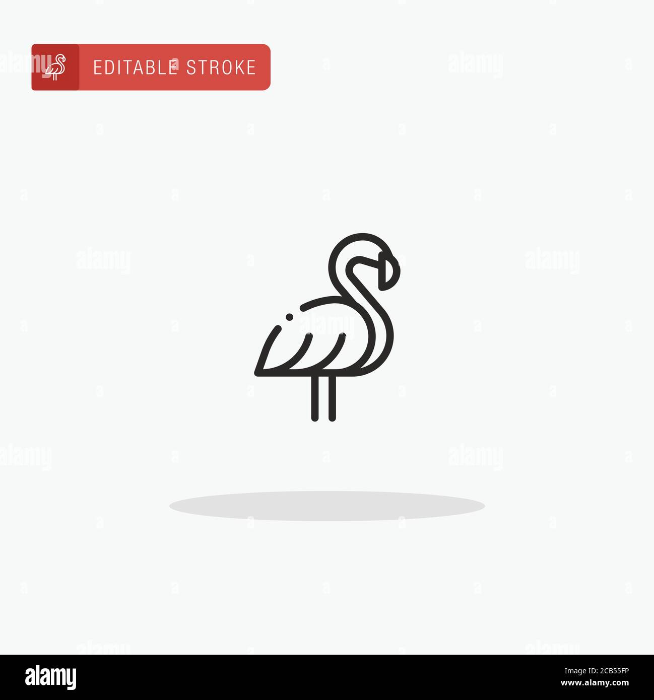 Flamingo icon vector. Flamingo icon for presentation Stock Vector Image ...