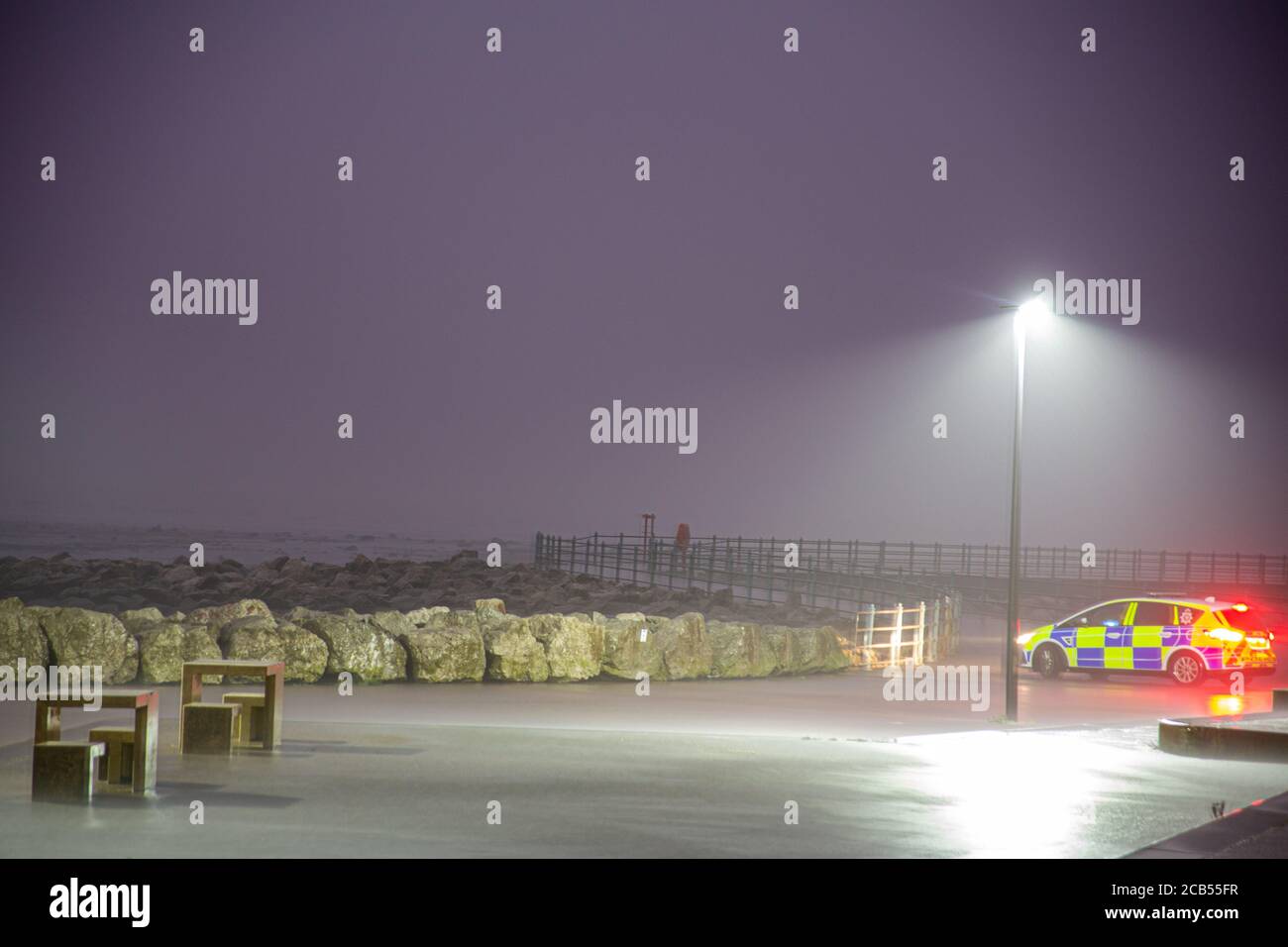 Morecambe, Lancashire, United Kingdom. 11th Aug, 2020. CNC Patrol car ...