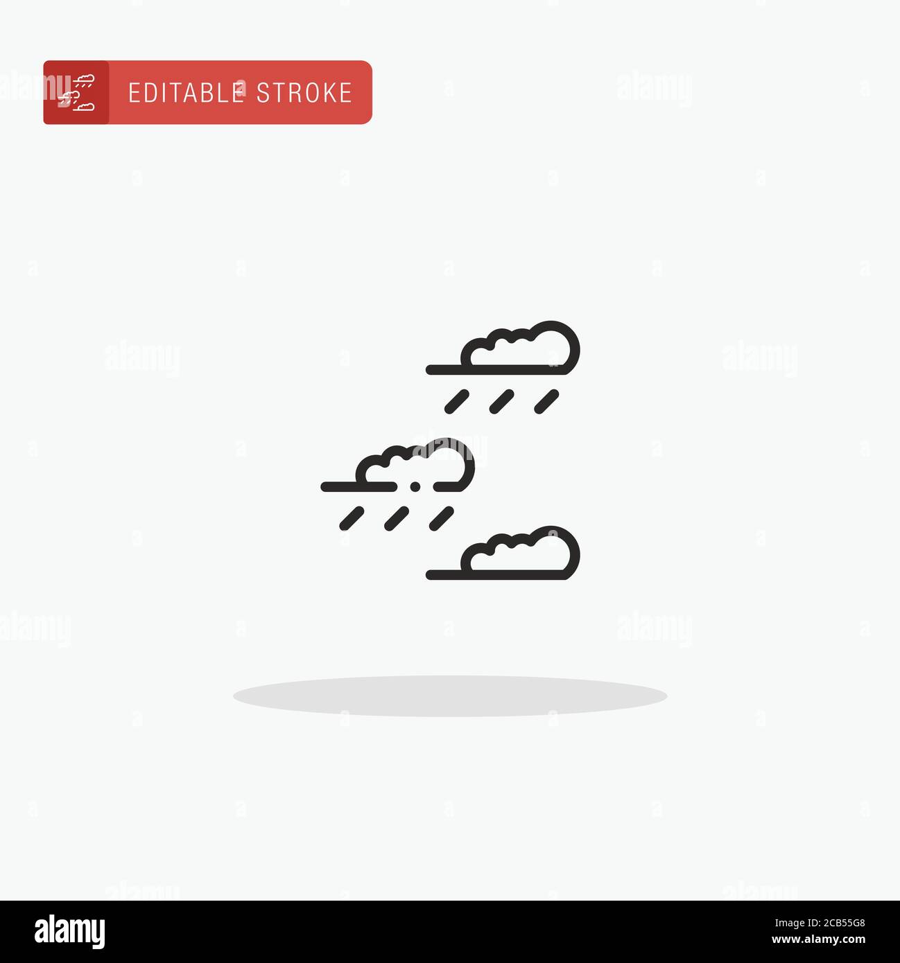 Raining icon vector. Raining icon for presentation Stock Vector Image ...