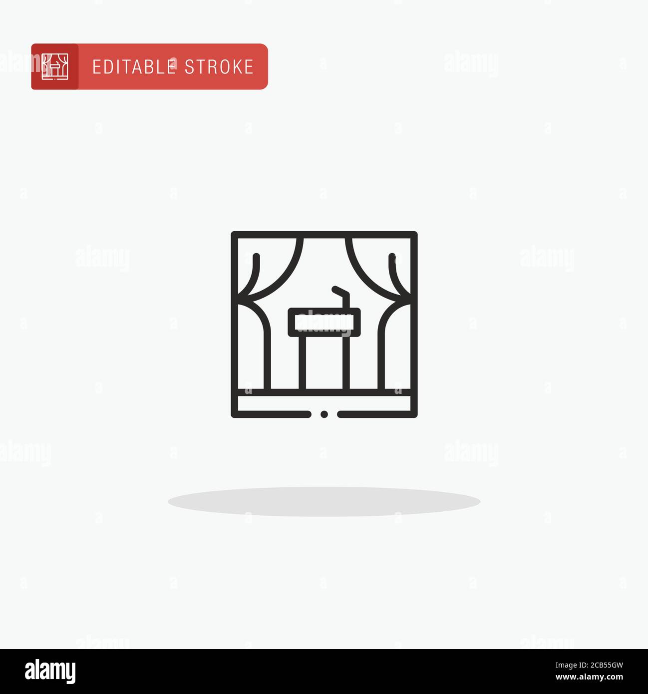 Stage icon vector. Stage icon for presentation Stock Vector Image & Art ...