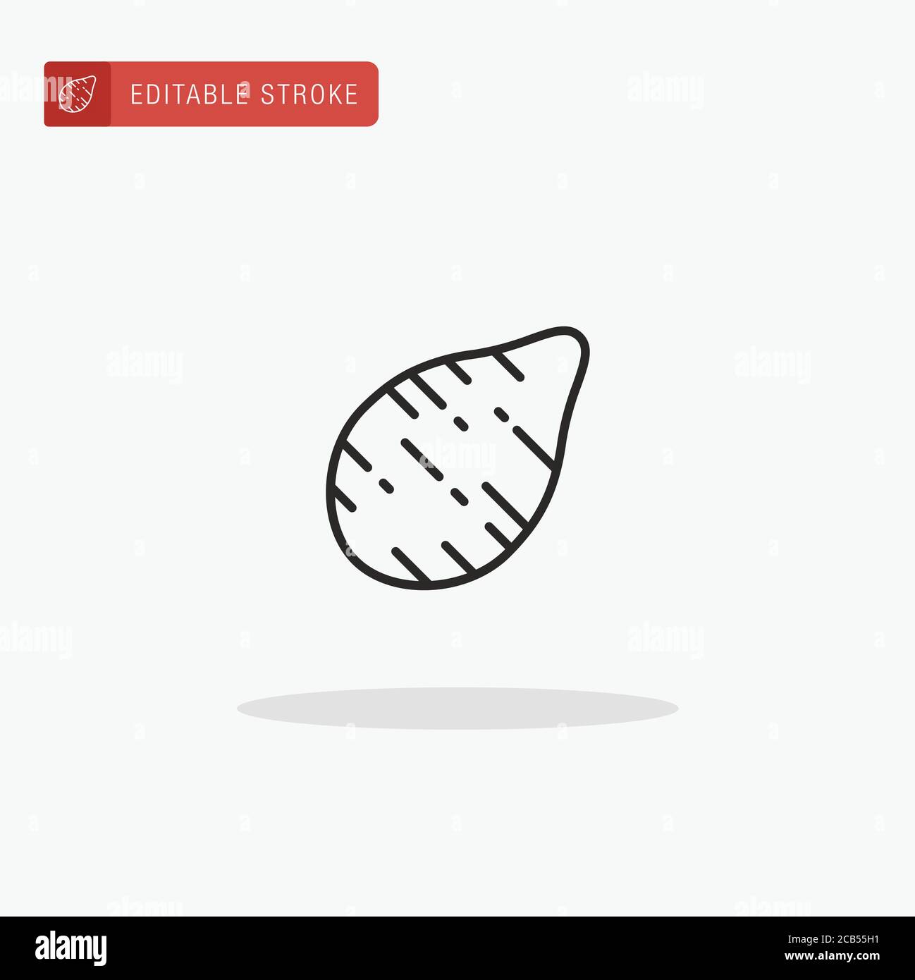 Sweet Potato icon vector. Sweet Potato icon for presentation Stock ...