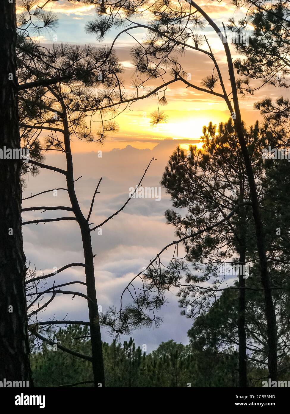 Beautiful sunset landscape image at Kashmir India Stock Photo - Alamy