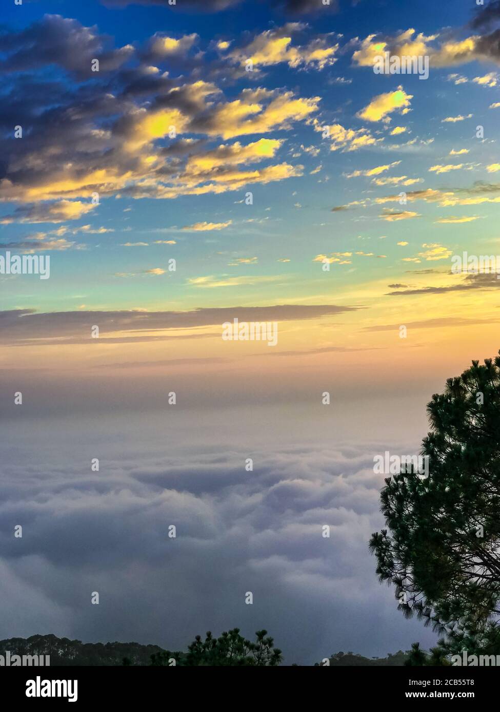 Beautiful sunset landscape image at Kashmir India Stock Photo - Alamy