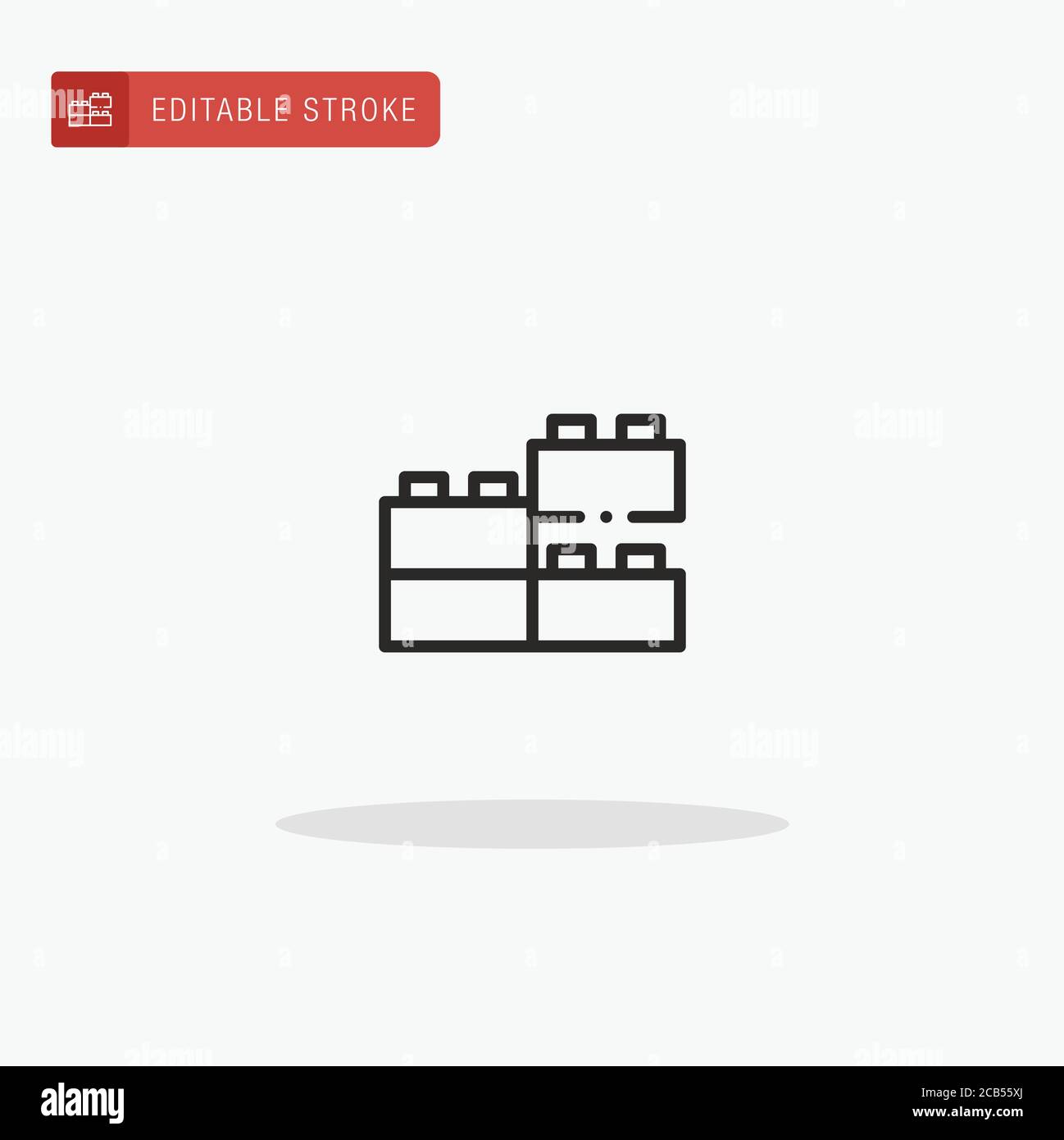 Toy Blocks icon vector. Toy Blocks icon for presentation Stock Vector ...