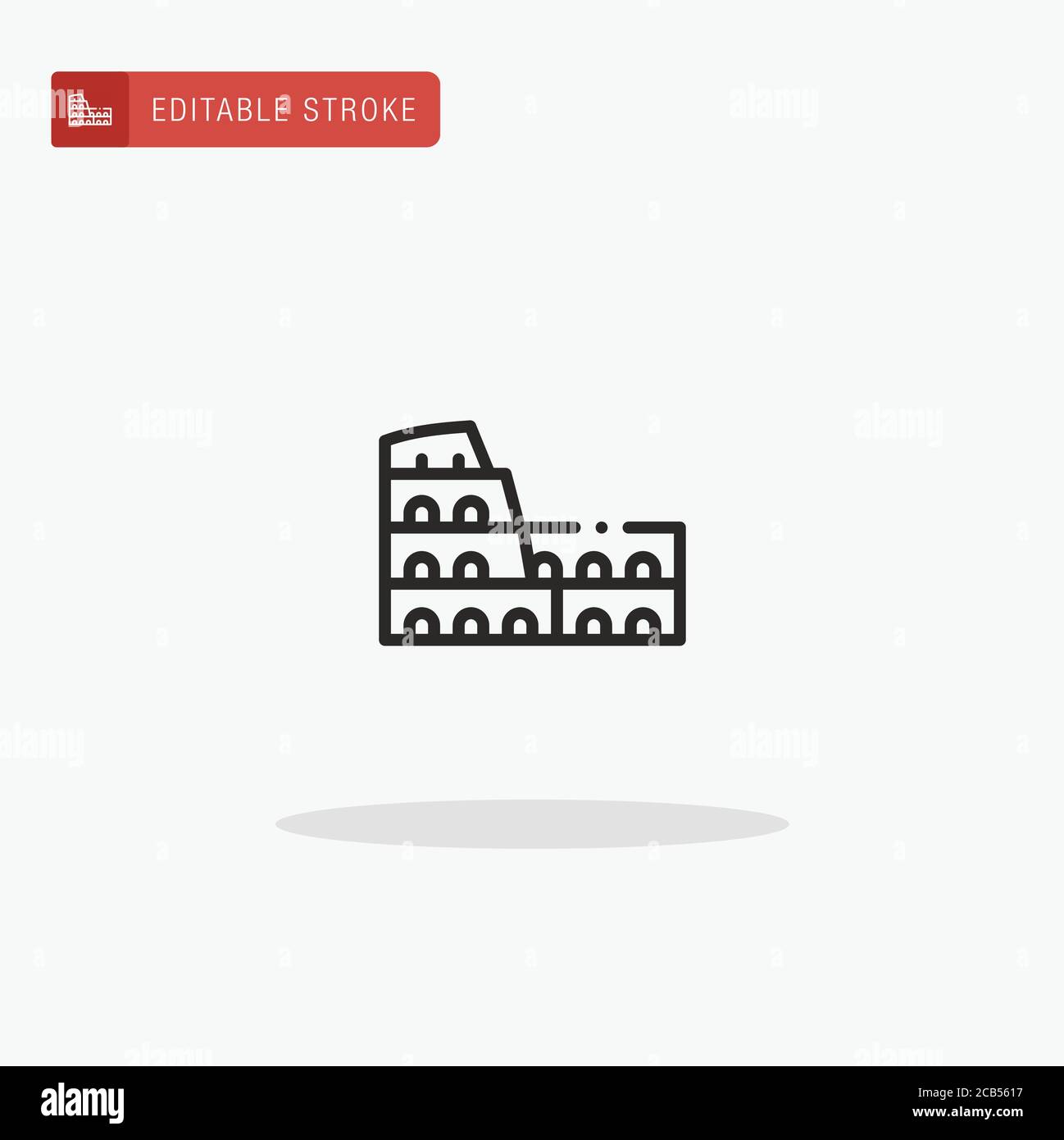 Roman coliseum silhouette Cut Out Stock Images & Pictures - Alamy