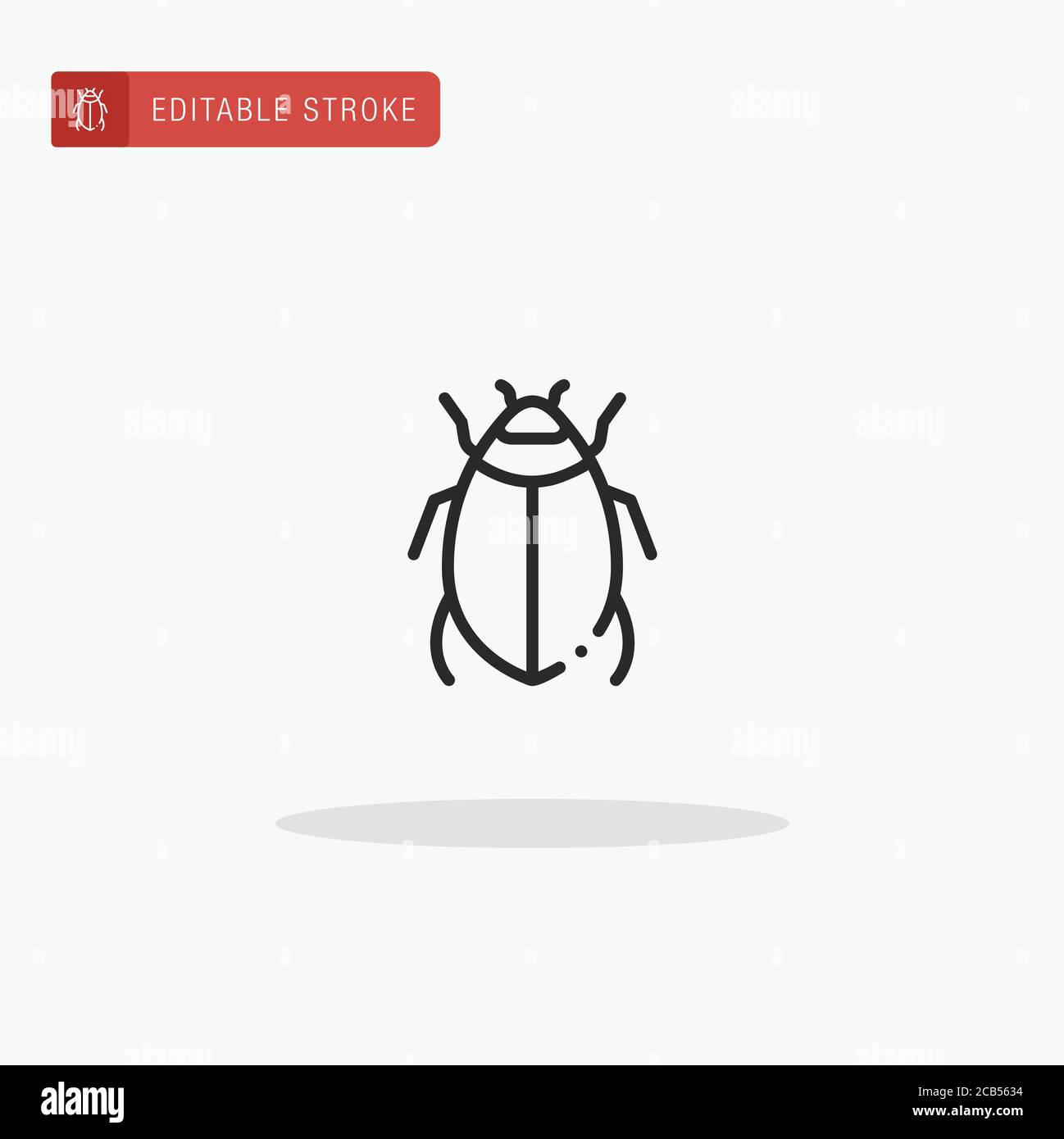 Beetle icon vector. Beetle icon for presentation Stock Vector Image ...