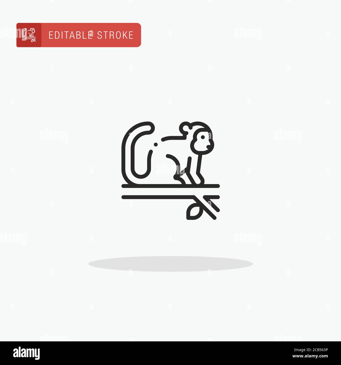 Monkey icon vector. Monkey icon for presentation Stock Vector Image ...