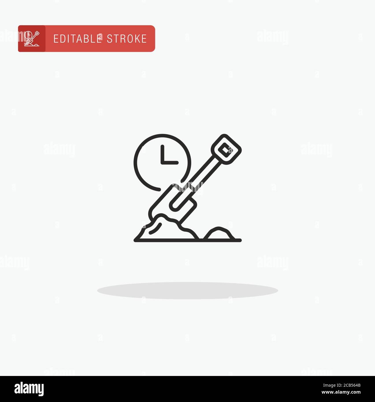 Man digging road work sign Stock Vector Images - Alamy