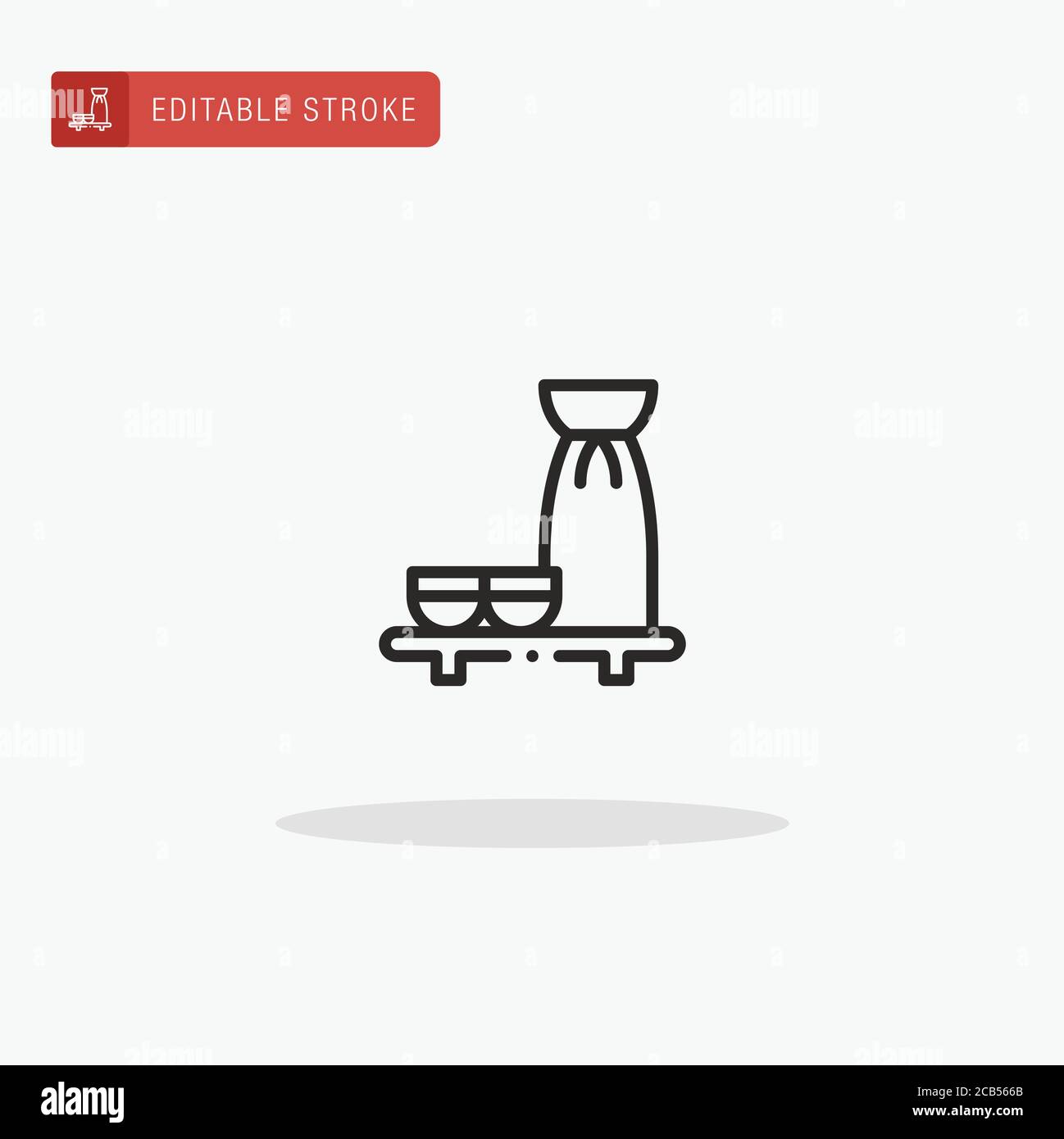 Sake icon vector. Sake icon for presentation Stock Vector Image & Art ...