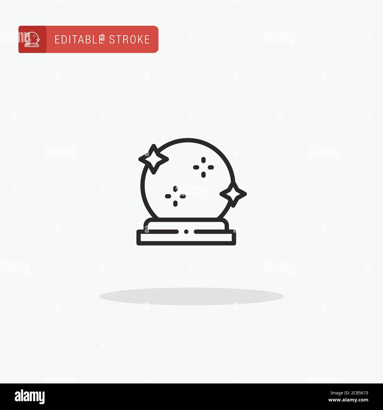 Crystal Ball icon vector. Crystal Ball icon for presentation Stock ...