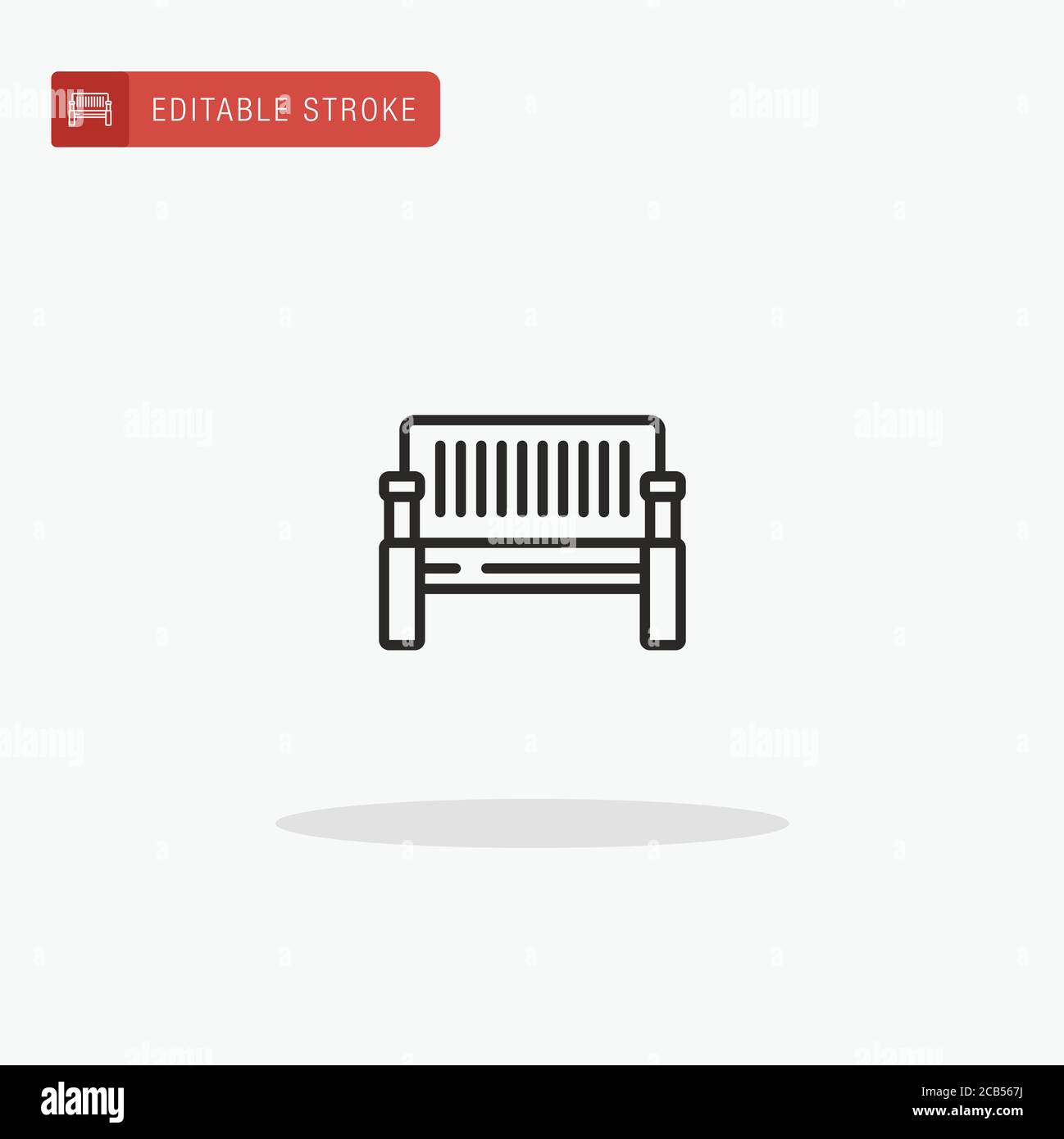 Bench icon vector. Bench icon for presentation Stock Vector Image & Art ...