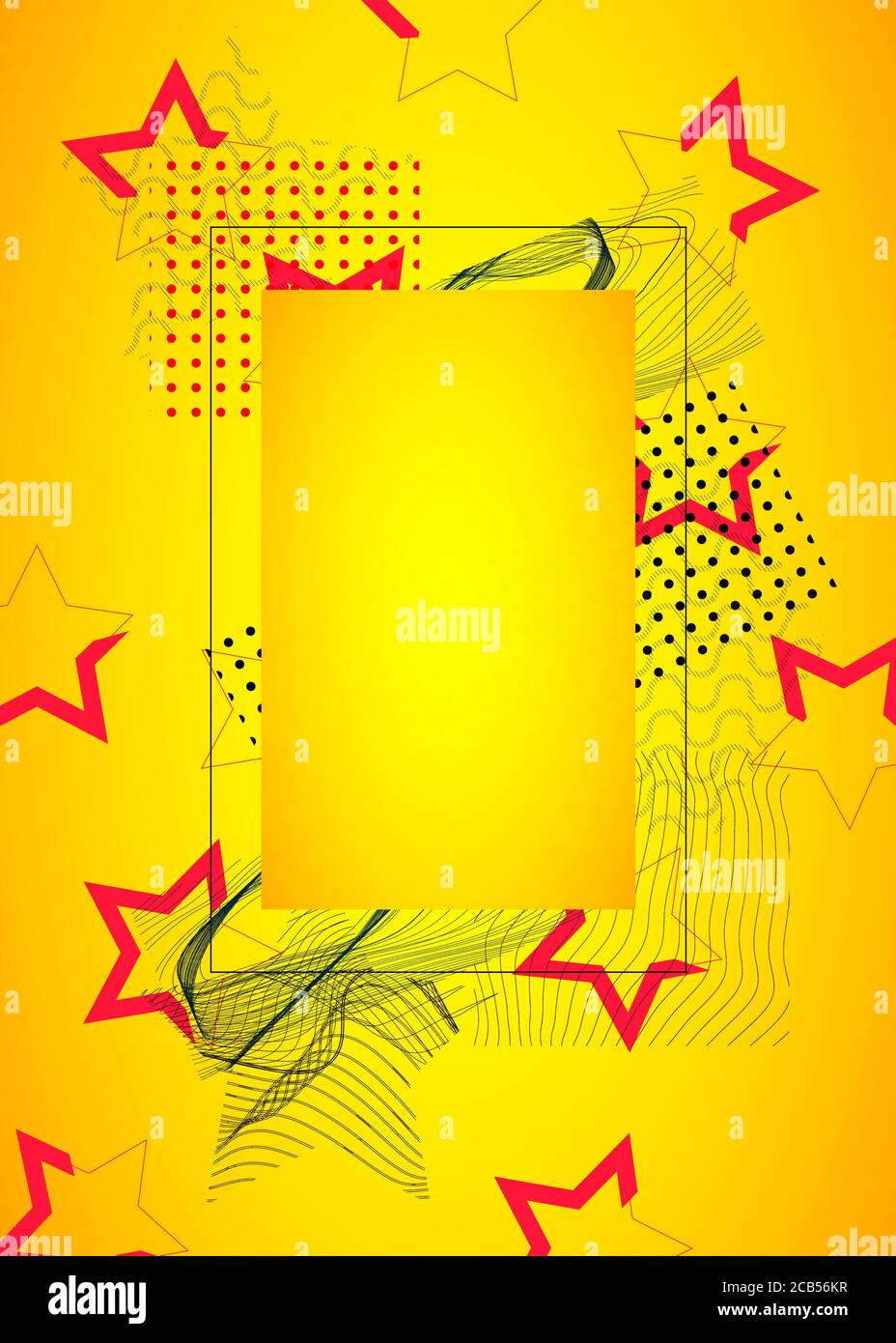 Modern art frame for text. Dynamic frame with stylish geometric ...