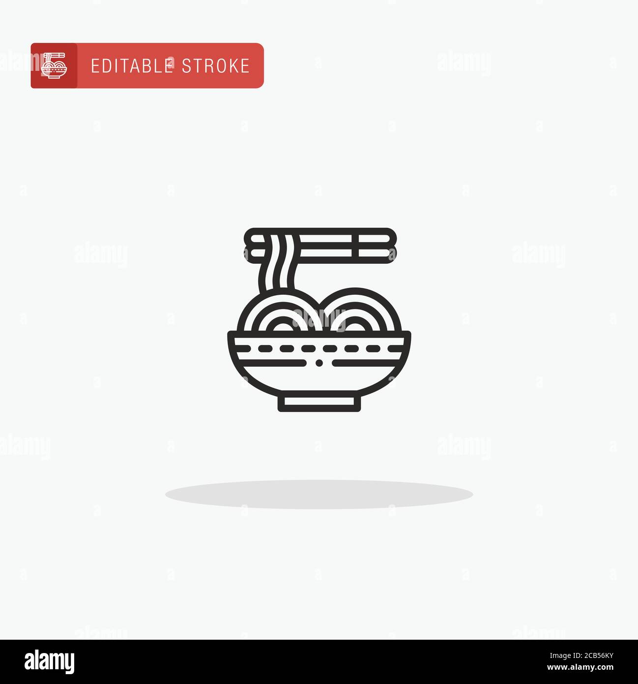 Noodles icon vector. Noodles icon for presentation Stock Vector Image ...