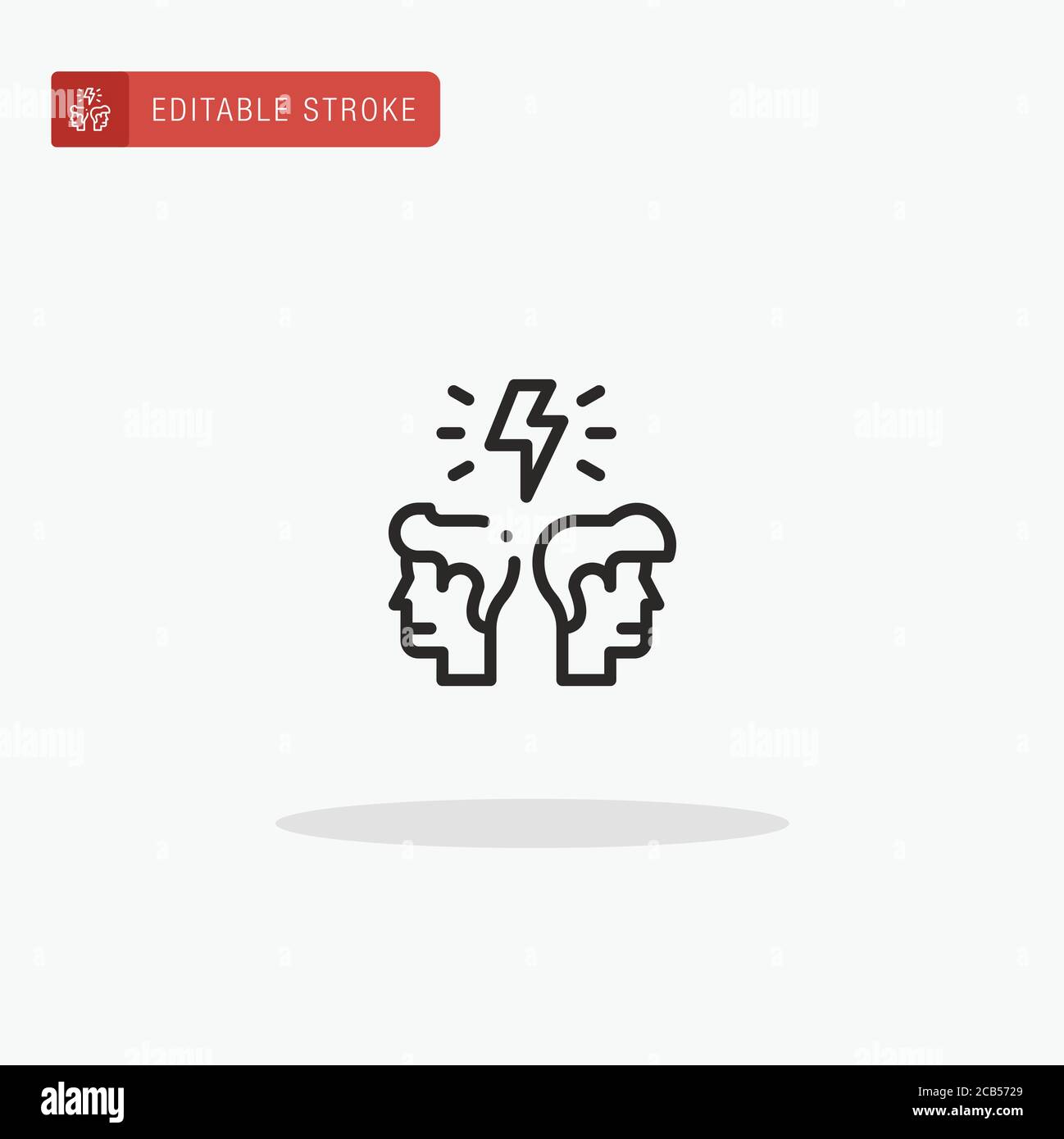 Disagreement icon vector. Disagreement icon for presentation Stock ...