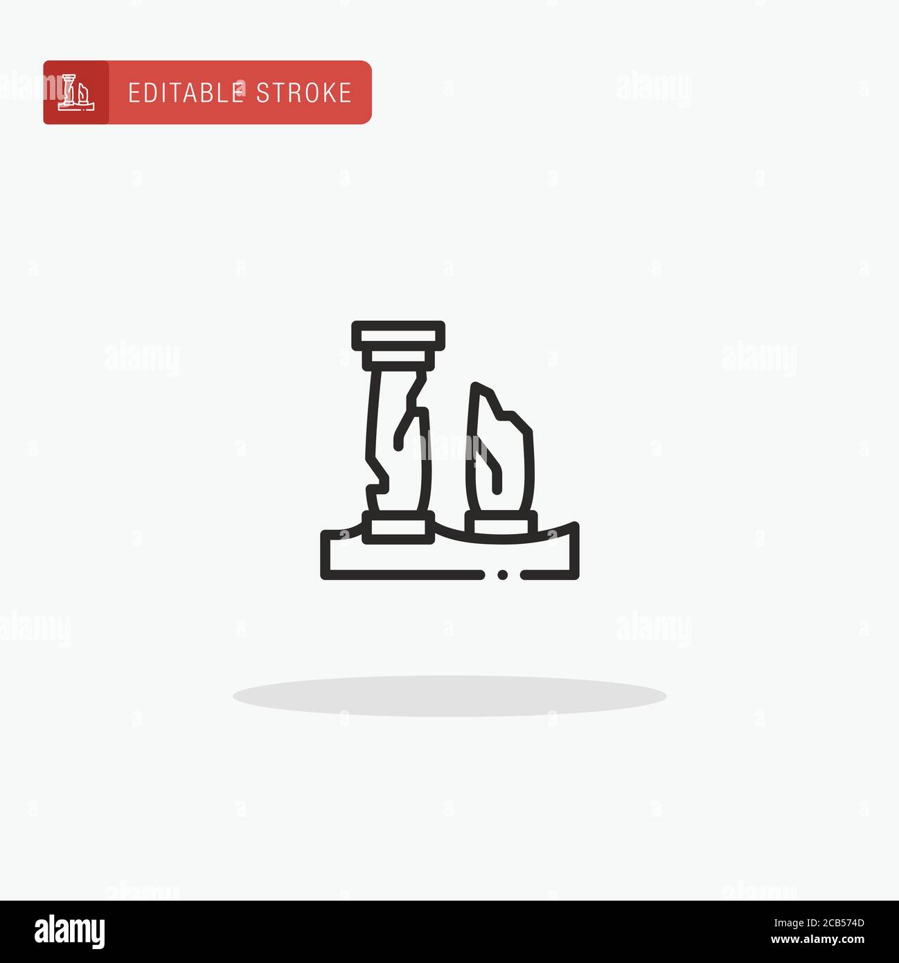 Ruins icon vector. Ruins icon for presentation Stock Vector Image & Art ...