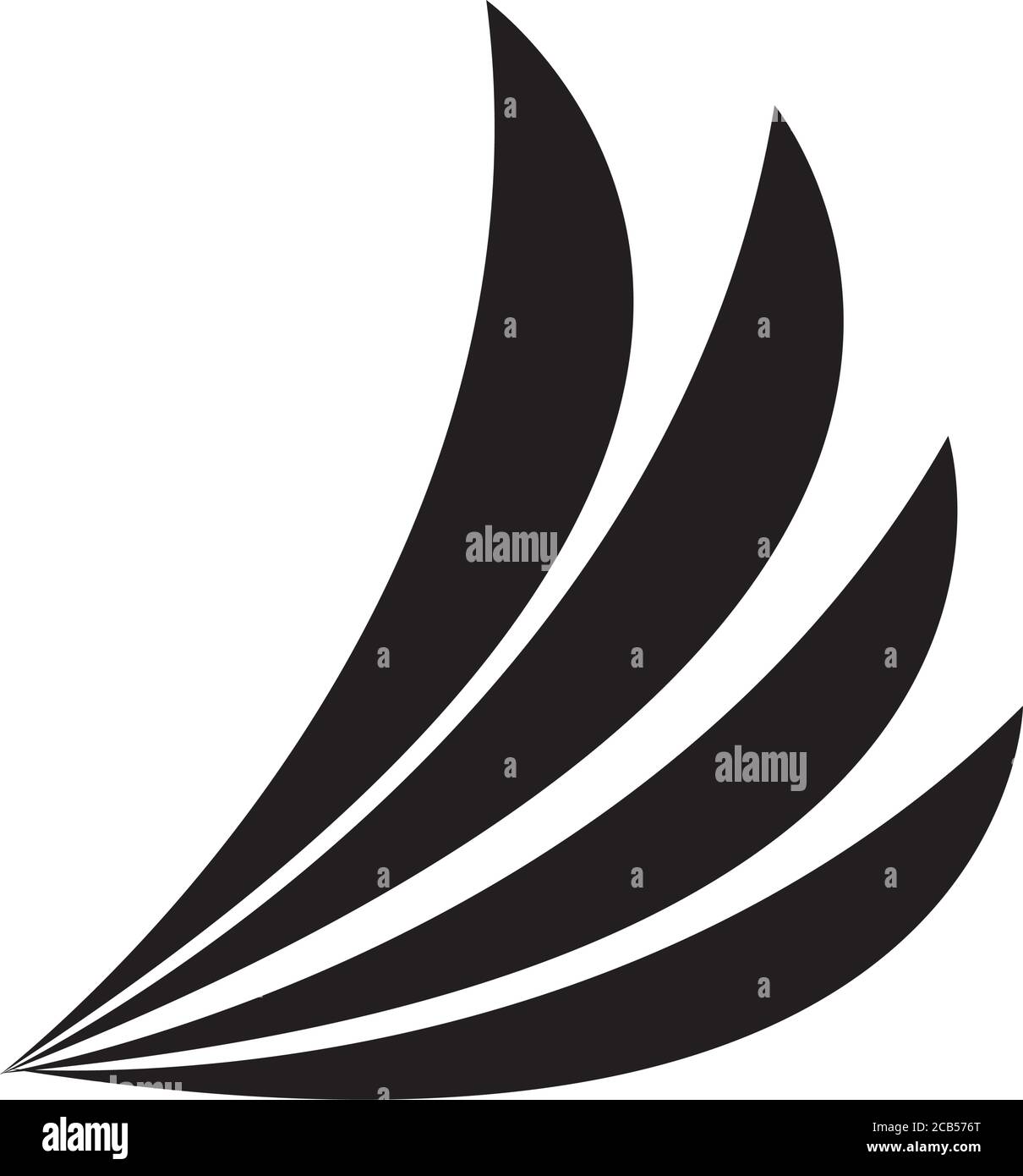 hawk wing icon over white background, silhouette style, vector ...