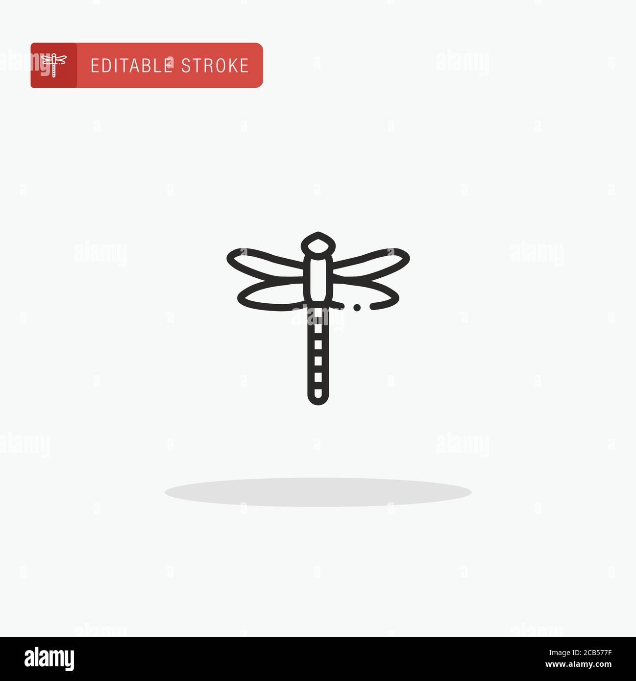 Dragonfly wings and body Stock Vector Images - Alamy