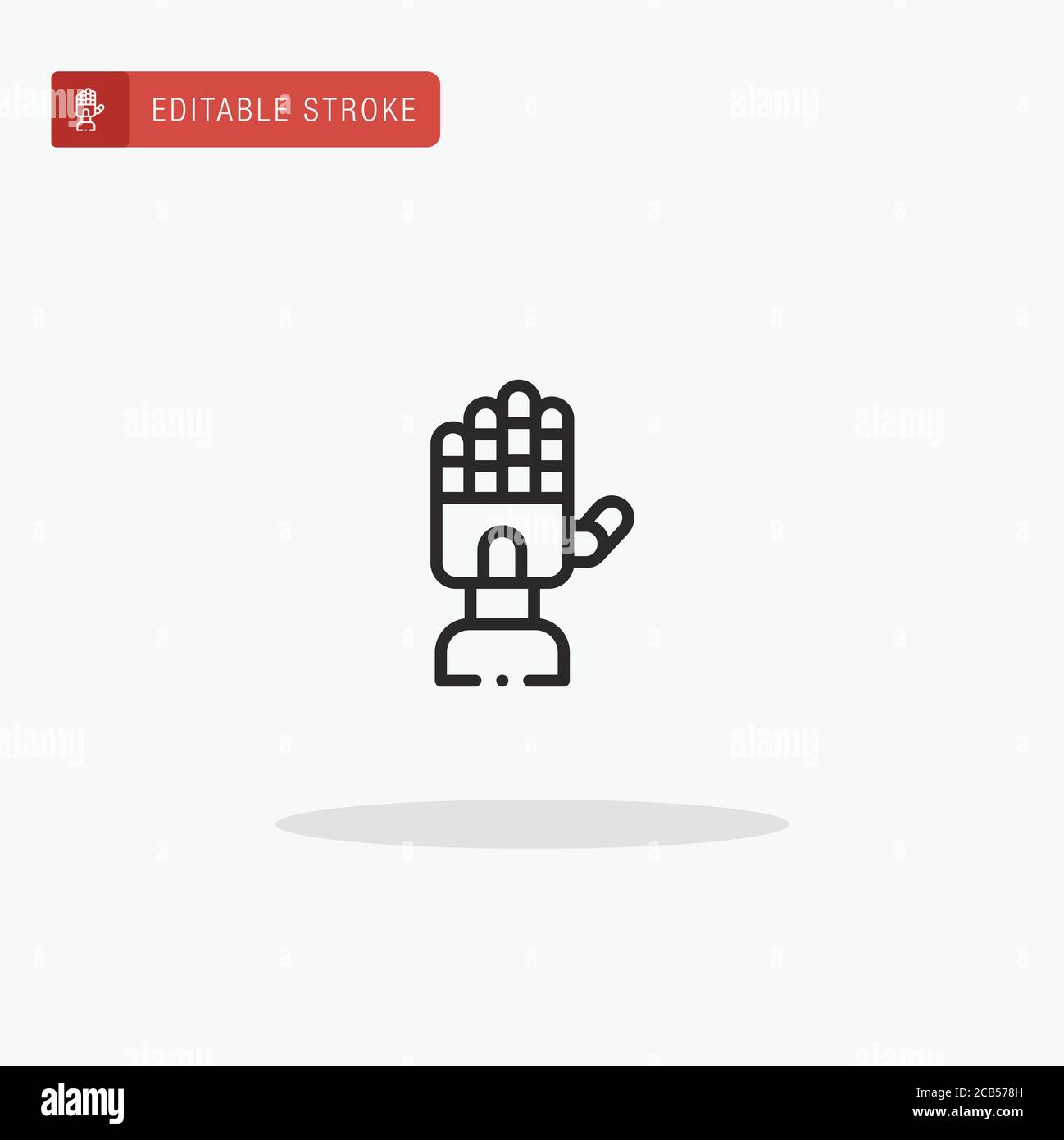 Prosthetic icon vector. Prosthetic icon for presentation Stock Vector ...