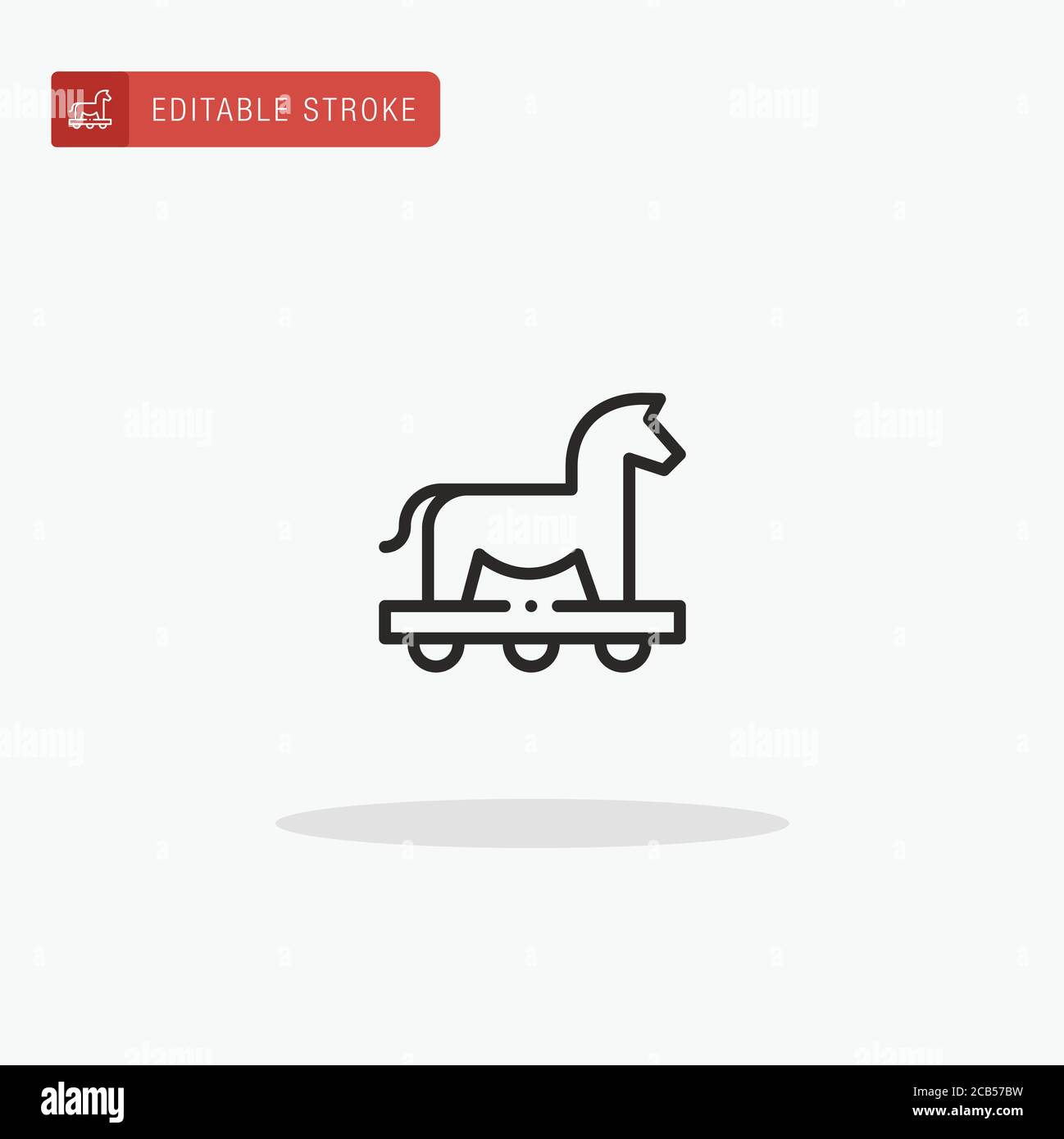 Trojan Horse icon vector. Trojan Horse icon for presentation Stock ...