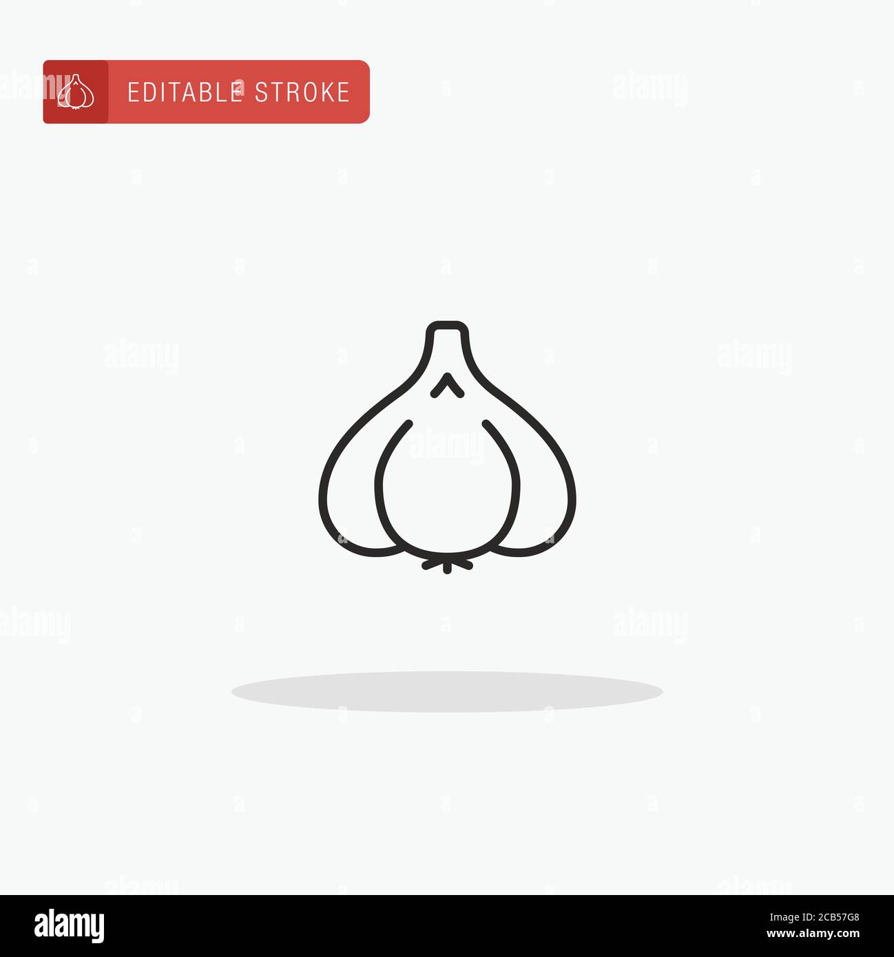 Garlic icon vector. Garlic icon for presentation Stock Vector Image ...