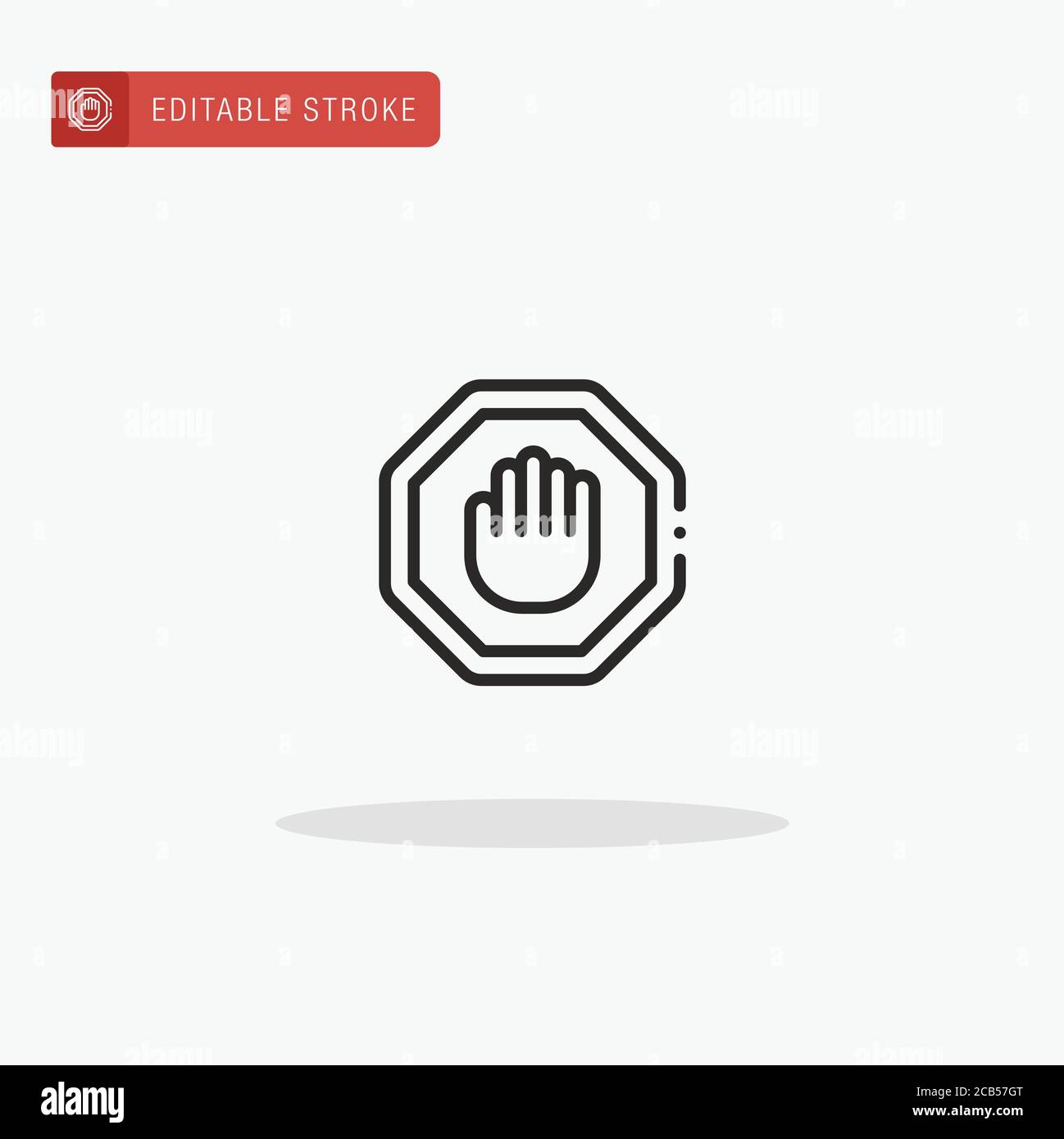 Ad Block icon vector. Ad Block icon for presentation Stock Vector Image ...