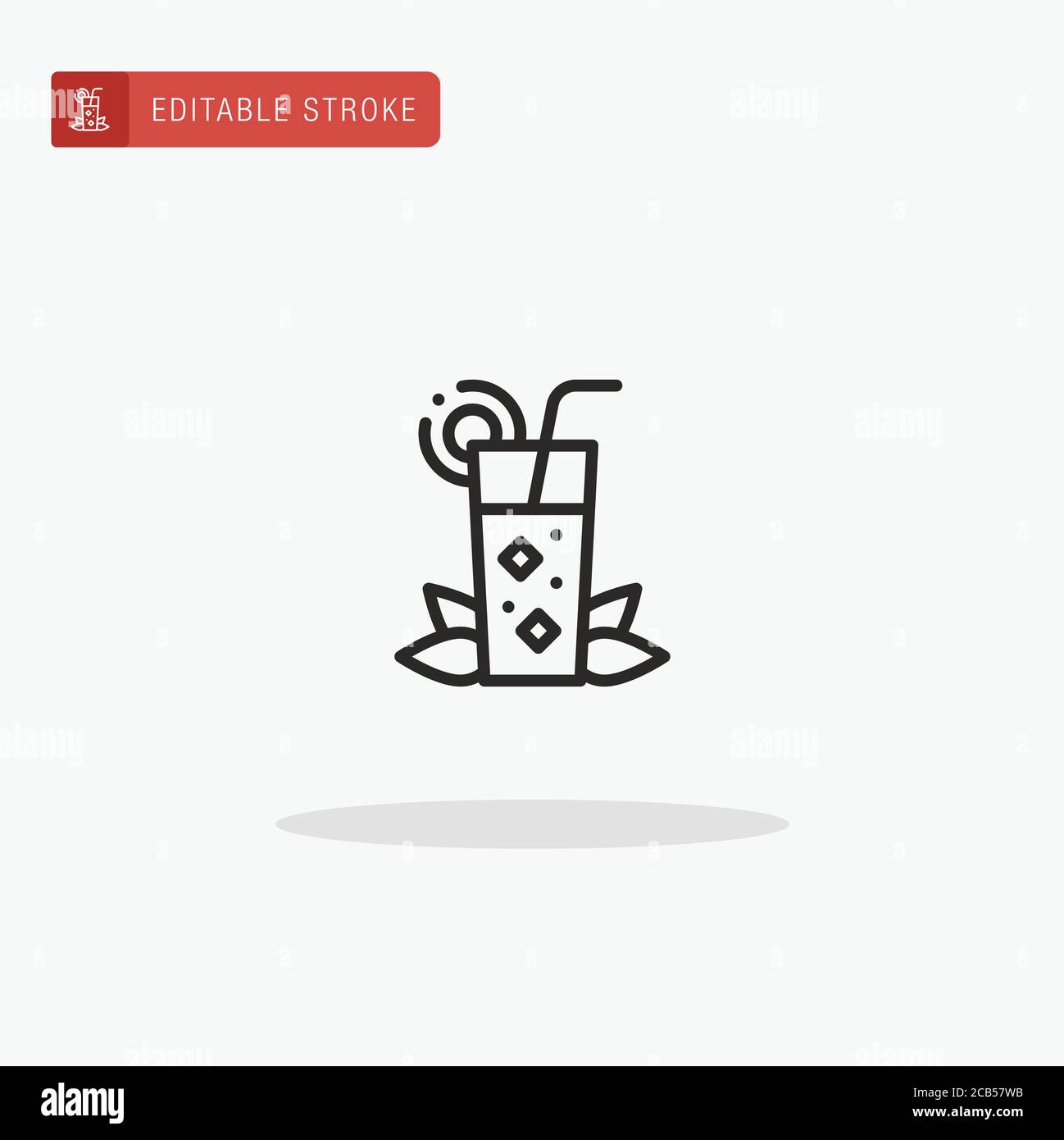 Iced Tea icon vector. Iced Tea icon for presentation Stock Vector Image ...