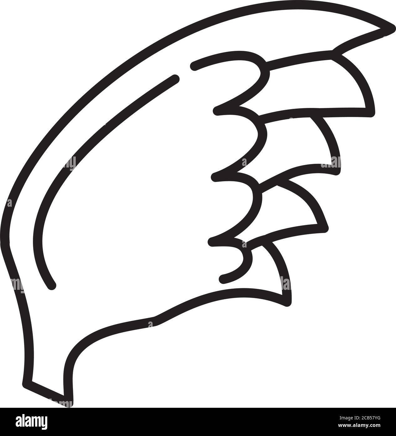 soaring bird wing icon over white background, line style, vector ...