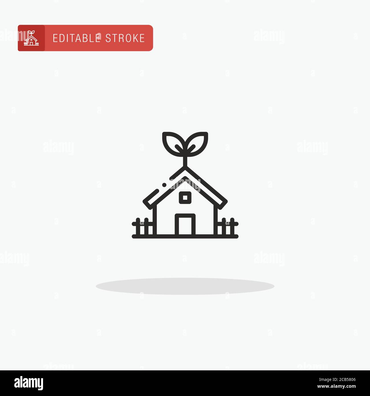 Eco House icon vector. Eco House icon for presentation Stock Vector ...