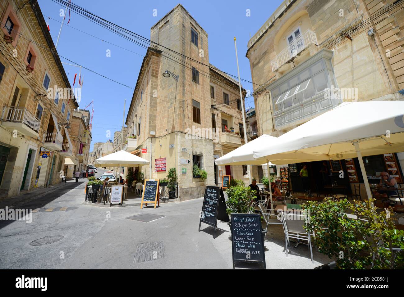 Beautiful old buildings in Birgu, Malta Stock Photo - Alamy