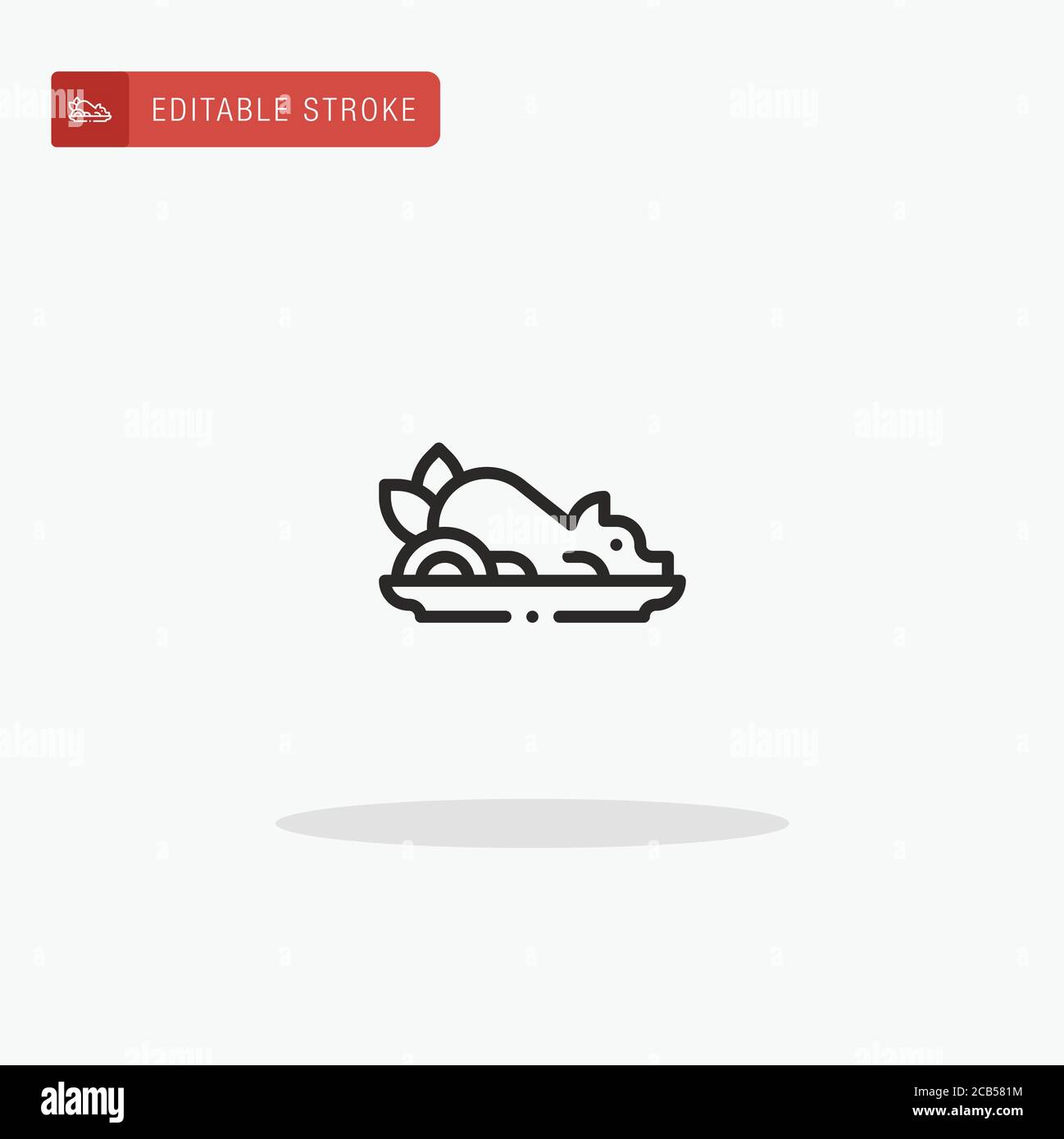 Roasted Pig icon vector. Roasted Pig icon for presentation Stock Vector ...