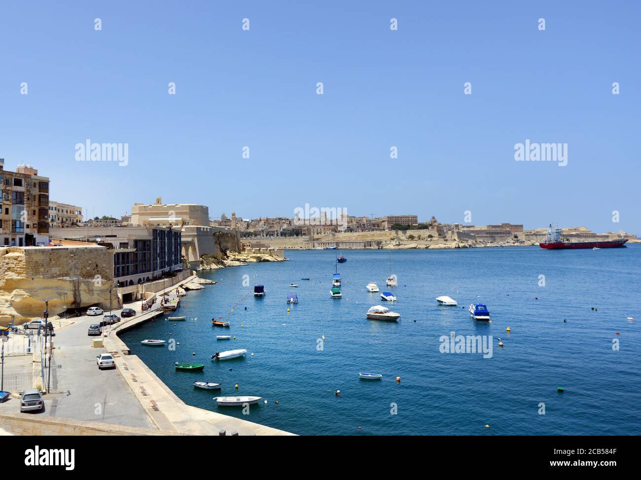 The old town of Birgu, Malta Stock Photo - Alamy
