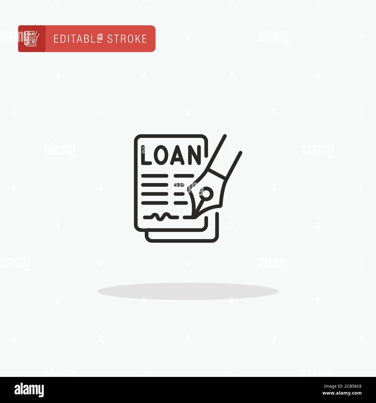 Signing icon vector. Signing icon for presentation Stock Vector Image ...