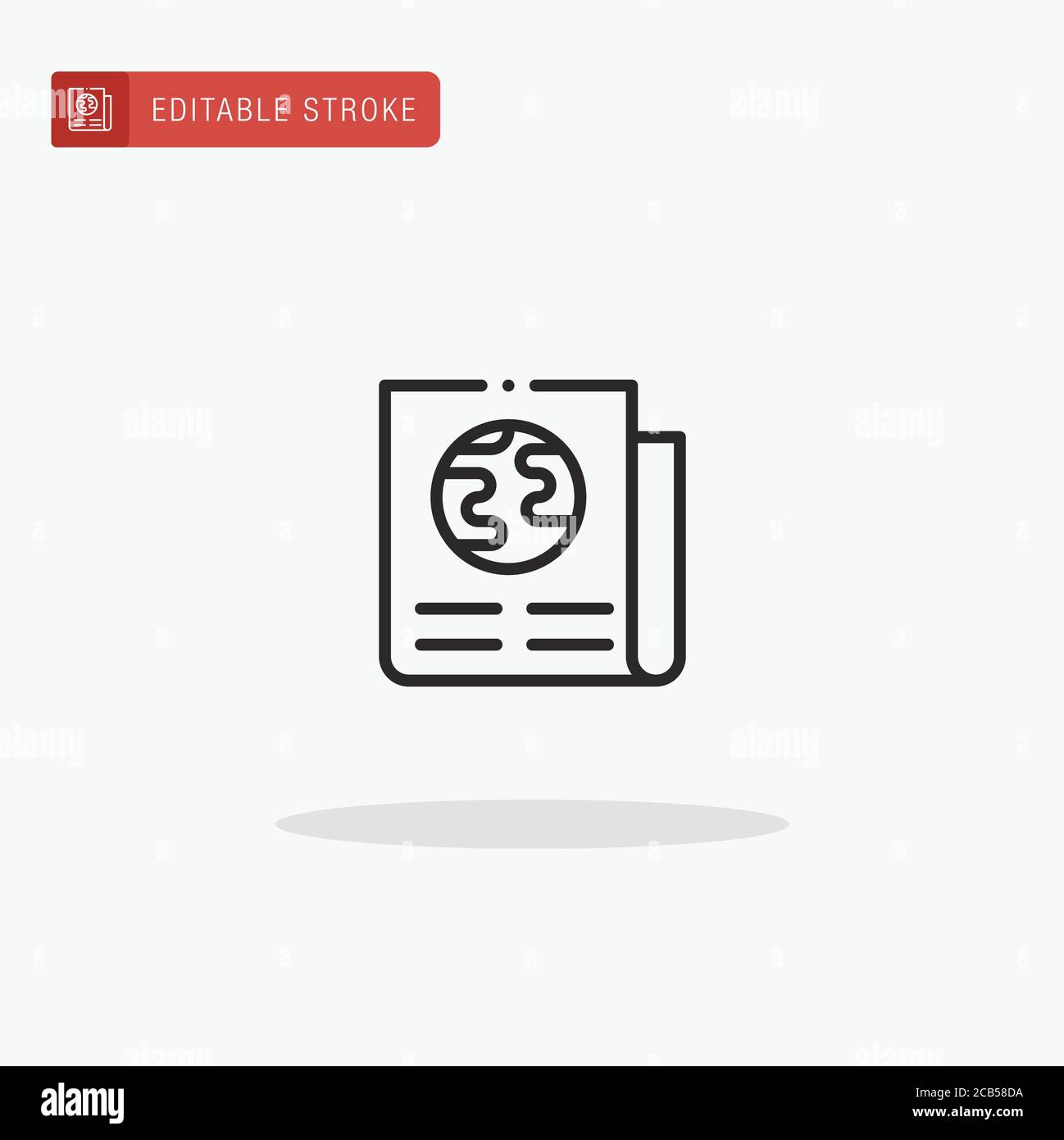 Newspaper icon vector. Newspaper icon for presentation Stock Vector ...