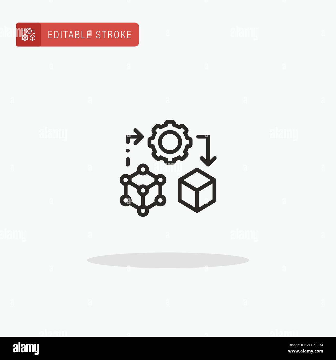 D Modeling icon vector. D Modeling icon for presentation Stock Vector ...