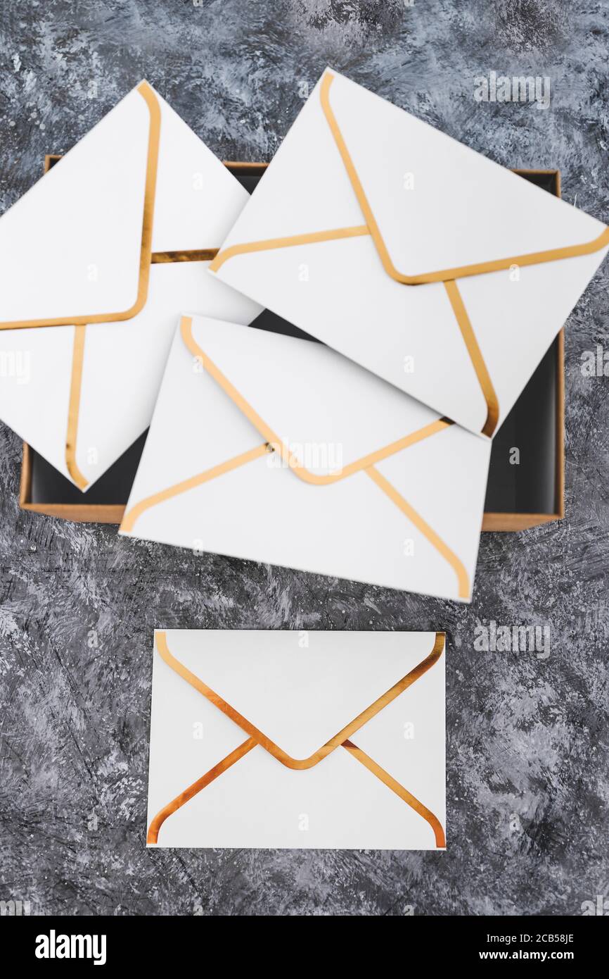 Inbox organisation group envelopes inside hi-res stock photography and ...