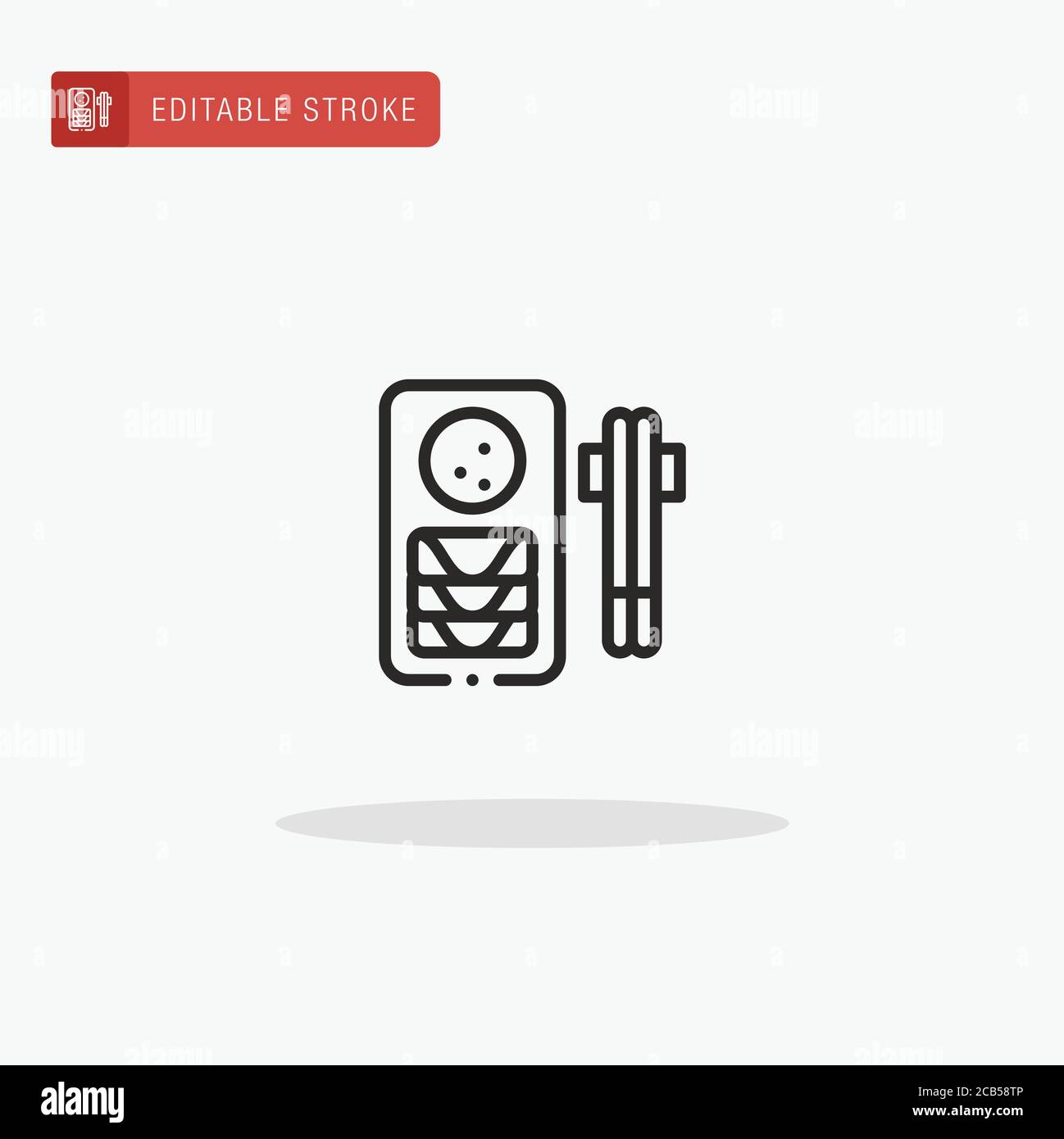 Lunch spring roll icon Cut Out Stock Images & Pictures - Alamy