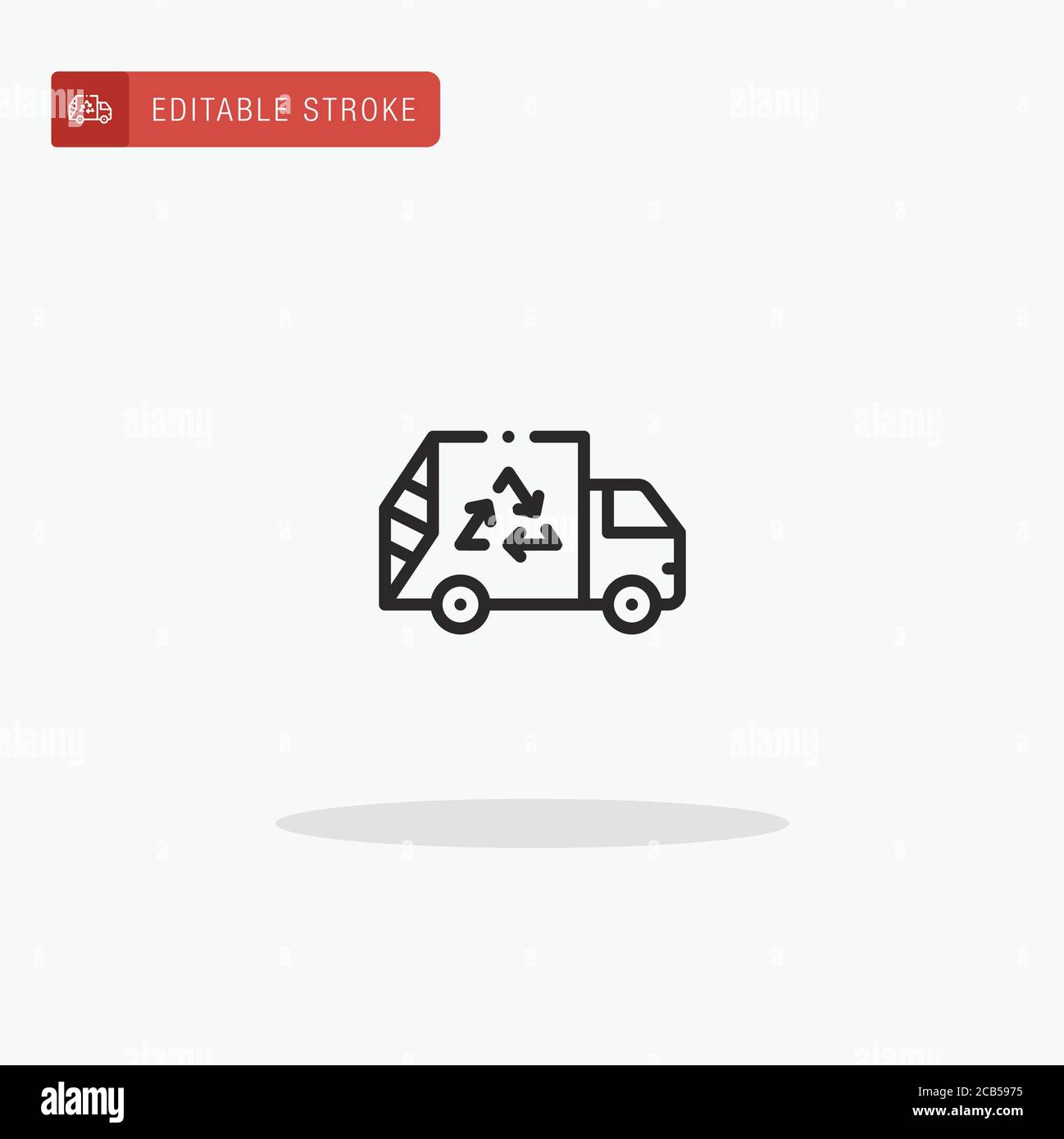 Recycling Truck icon vector. Recycling Truck icon for presentation ...