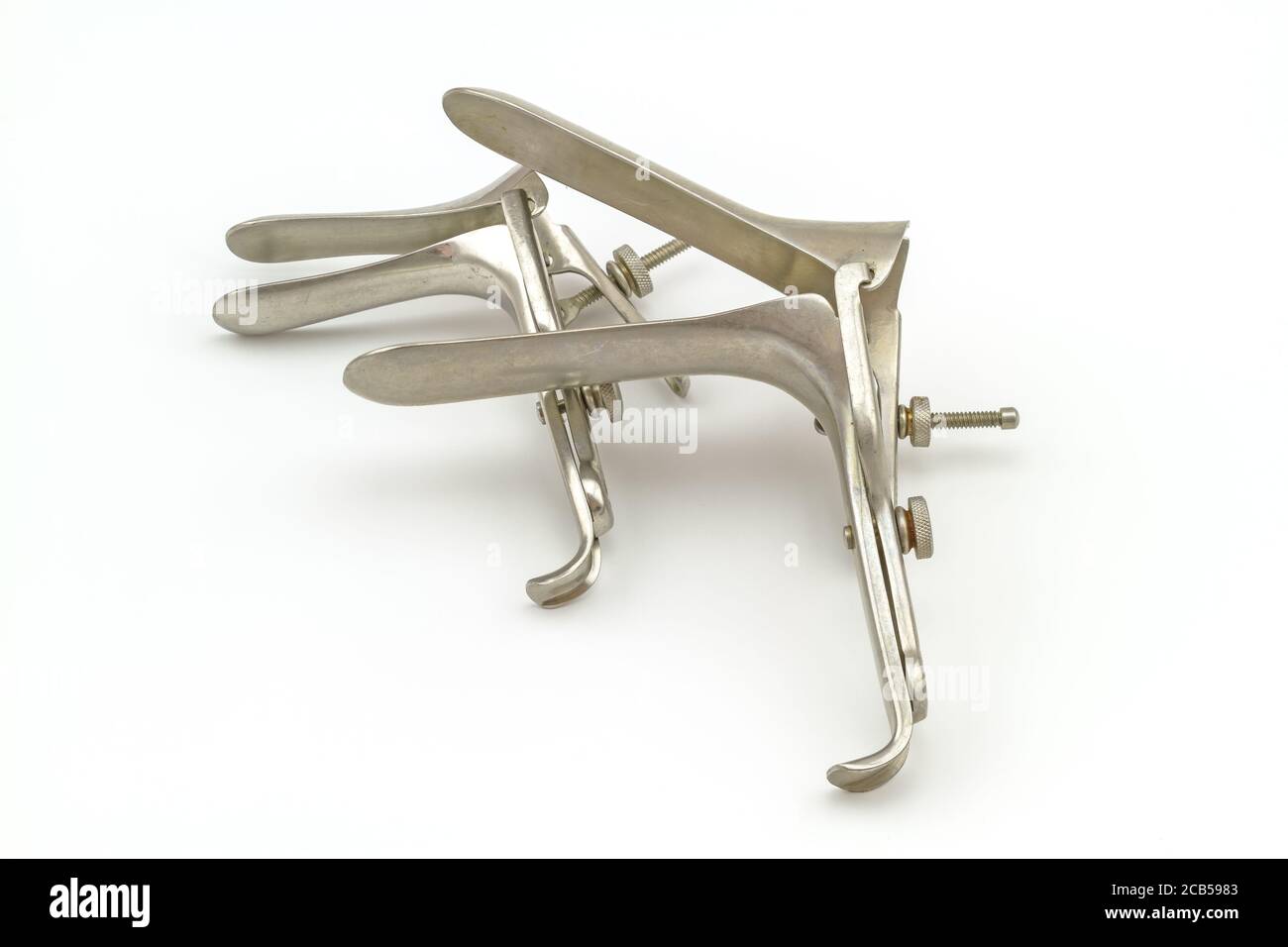 Medical equipment ,Gynecologic Speculum on white background Stock Photo ...