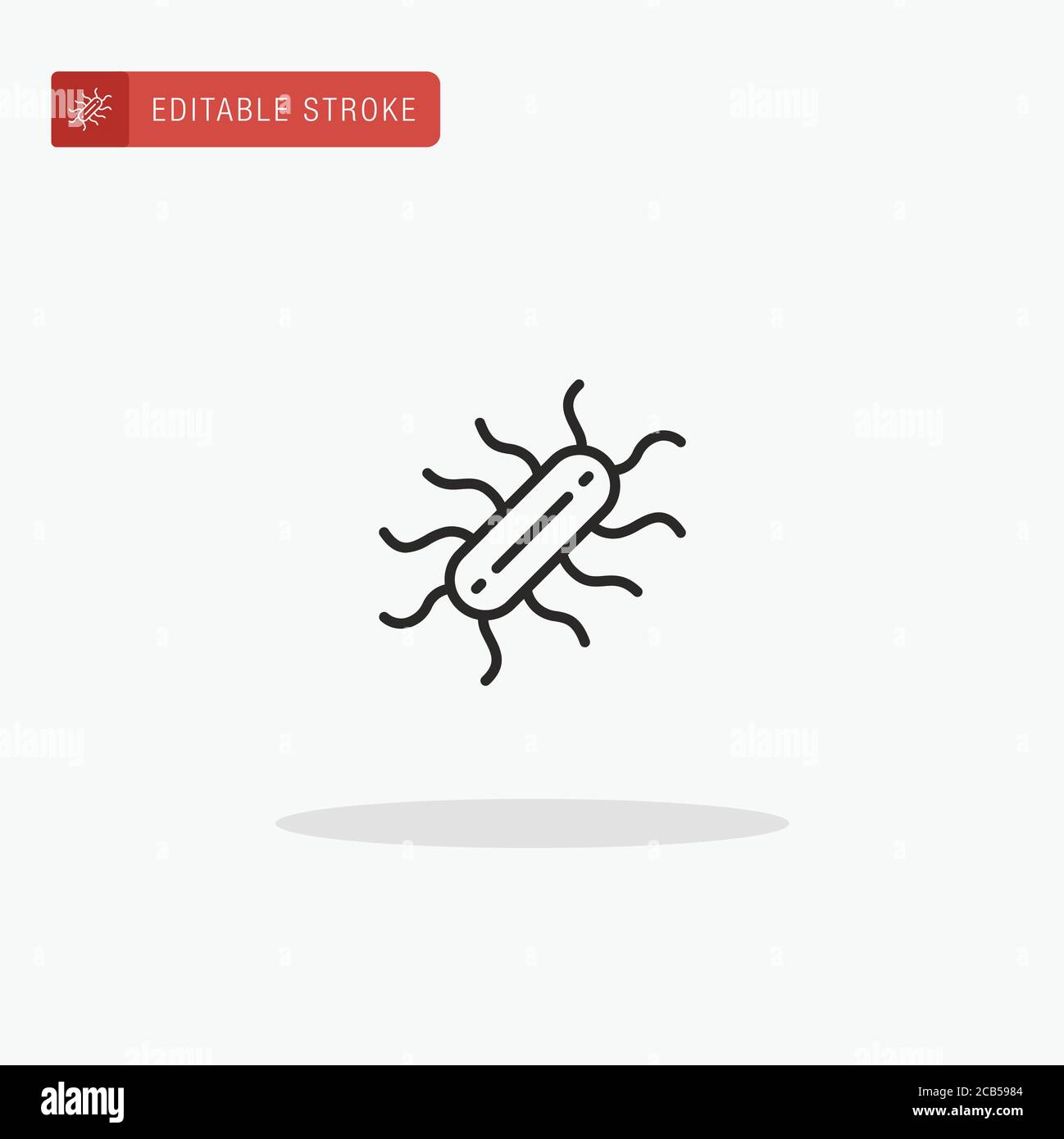 Bacteria icon vector. Bacteria icon for presentation Stock Vector Image ...
