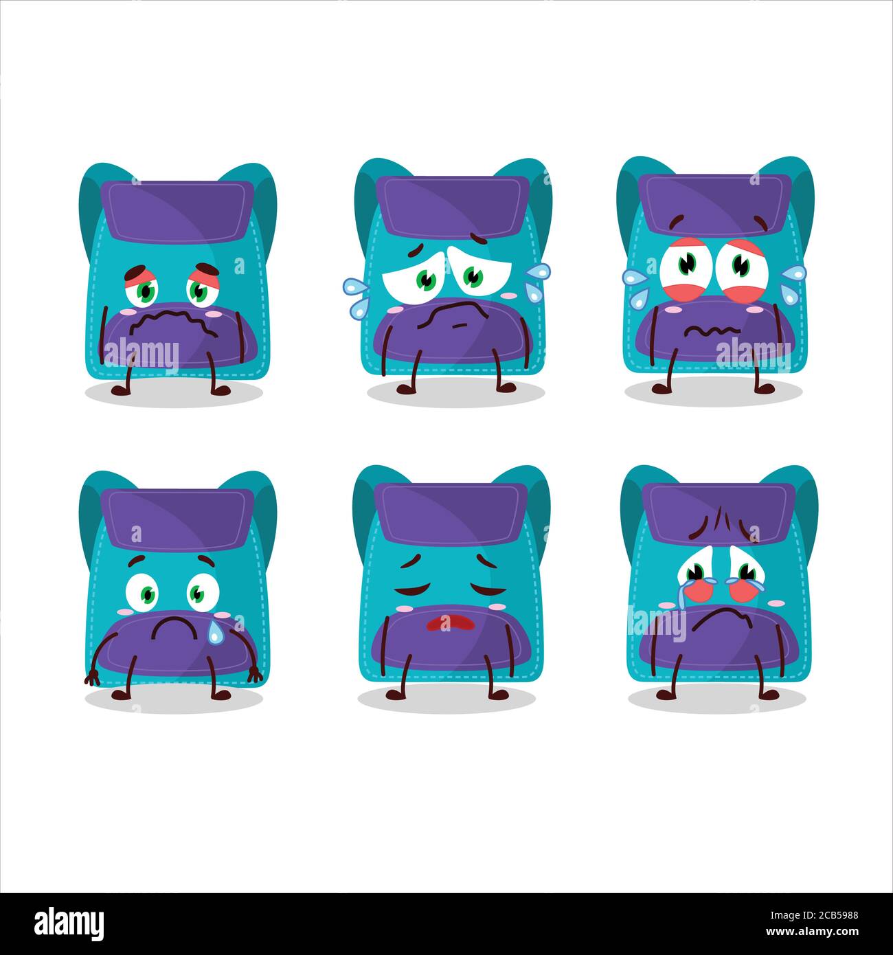 Cartoon paper bag sad expression hi-res stock photography and images ...