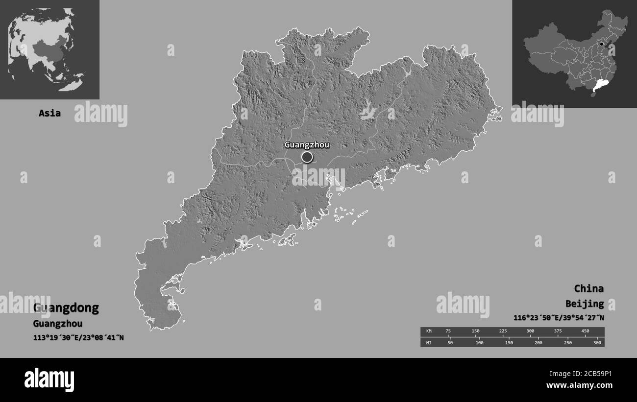 China guangzhou map Black and White Stock Photos & Images - Alamy