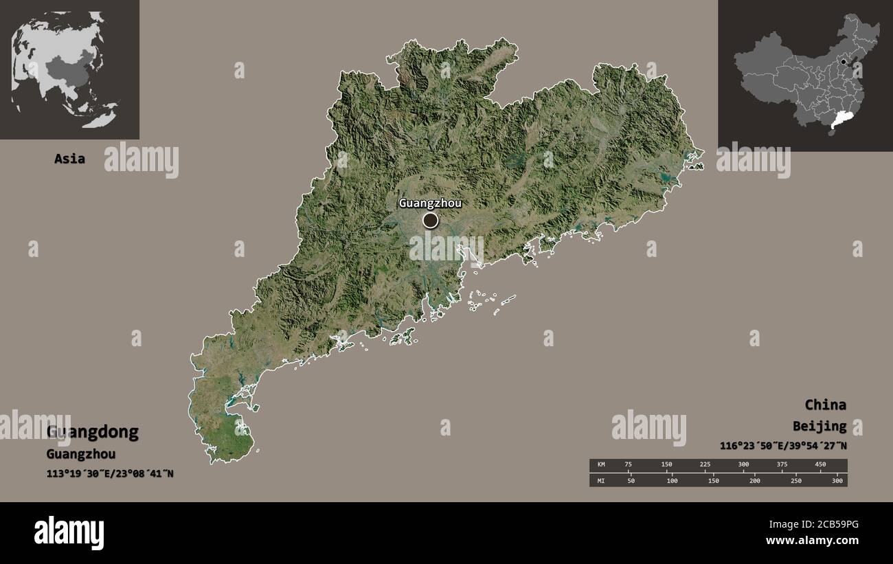 Topographic Map Guangdong