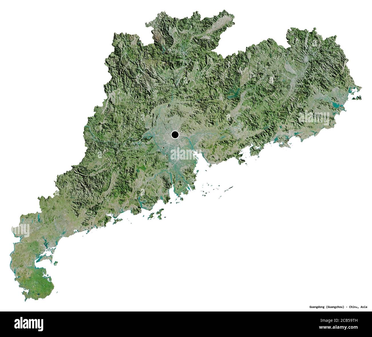 Topographic Map Guangdong
